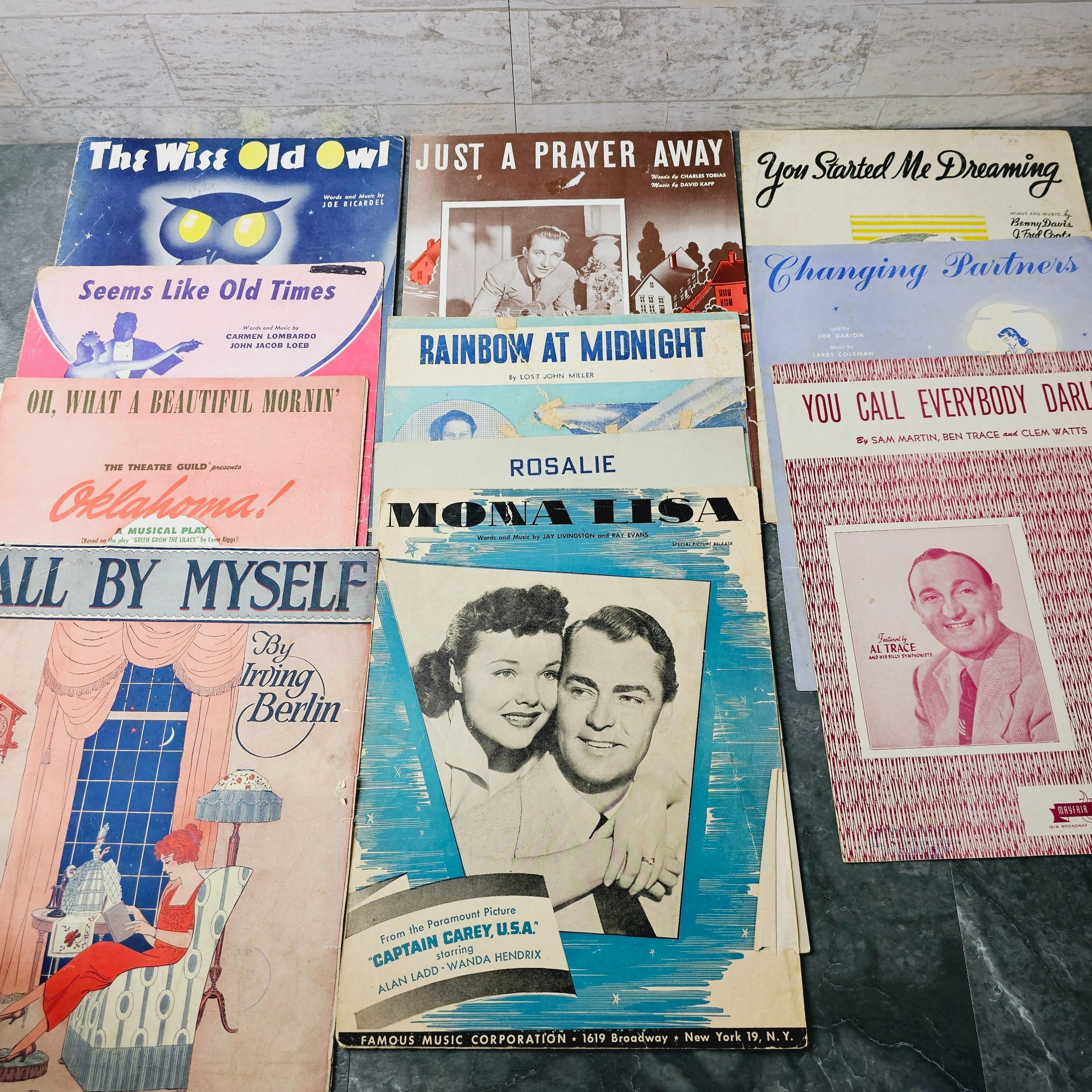 Vintage & Antique Sheet Music Collection Lot of 14