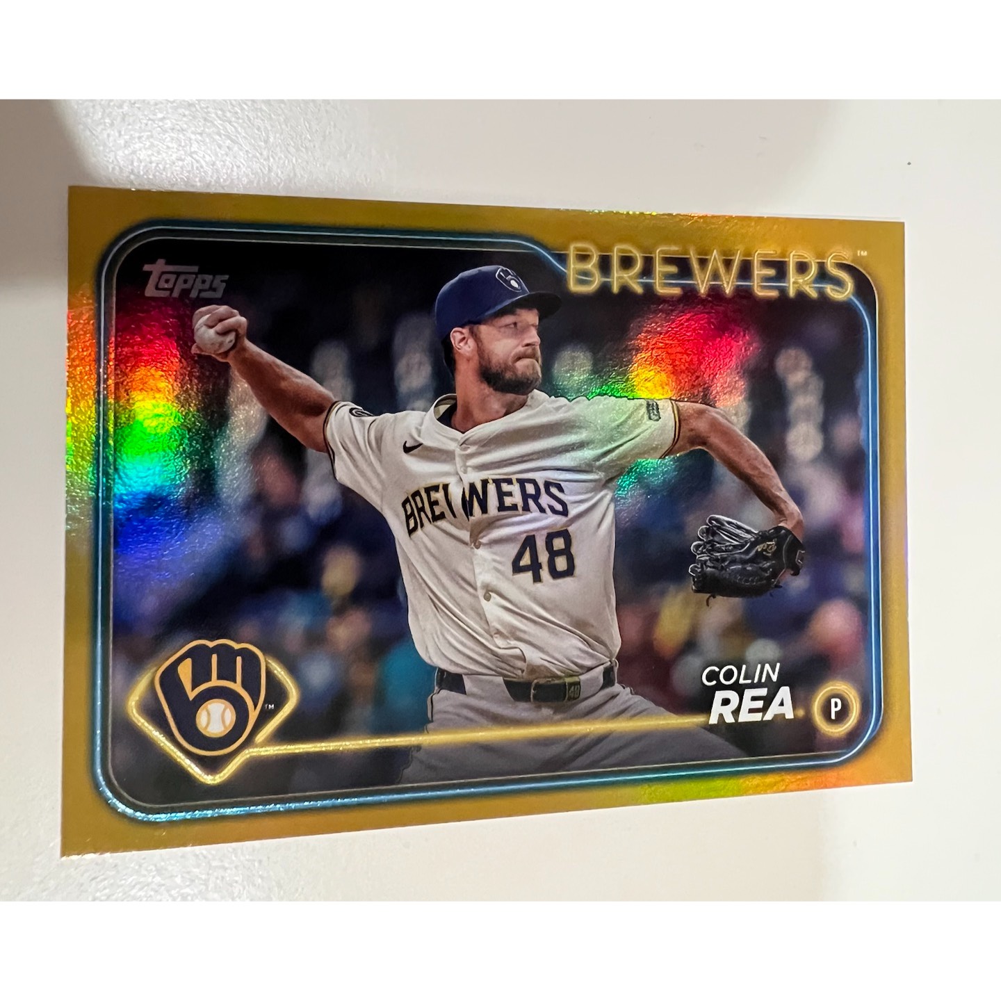 Colin Rea Gold Foil Milwaukee Brewers