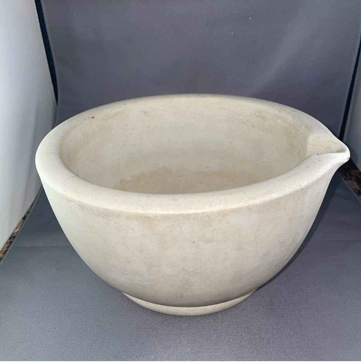 1800s Thomas Maddock & Sons Mortar Granite? Stone Apothecary 9” Vtg pestle