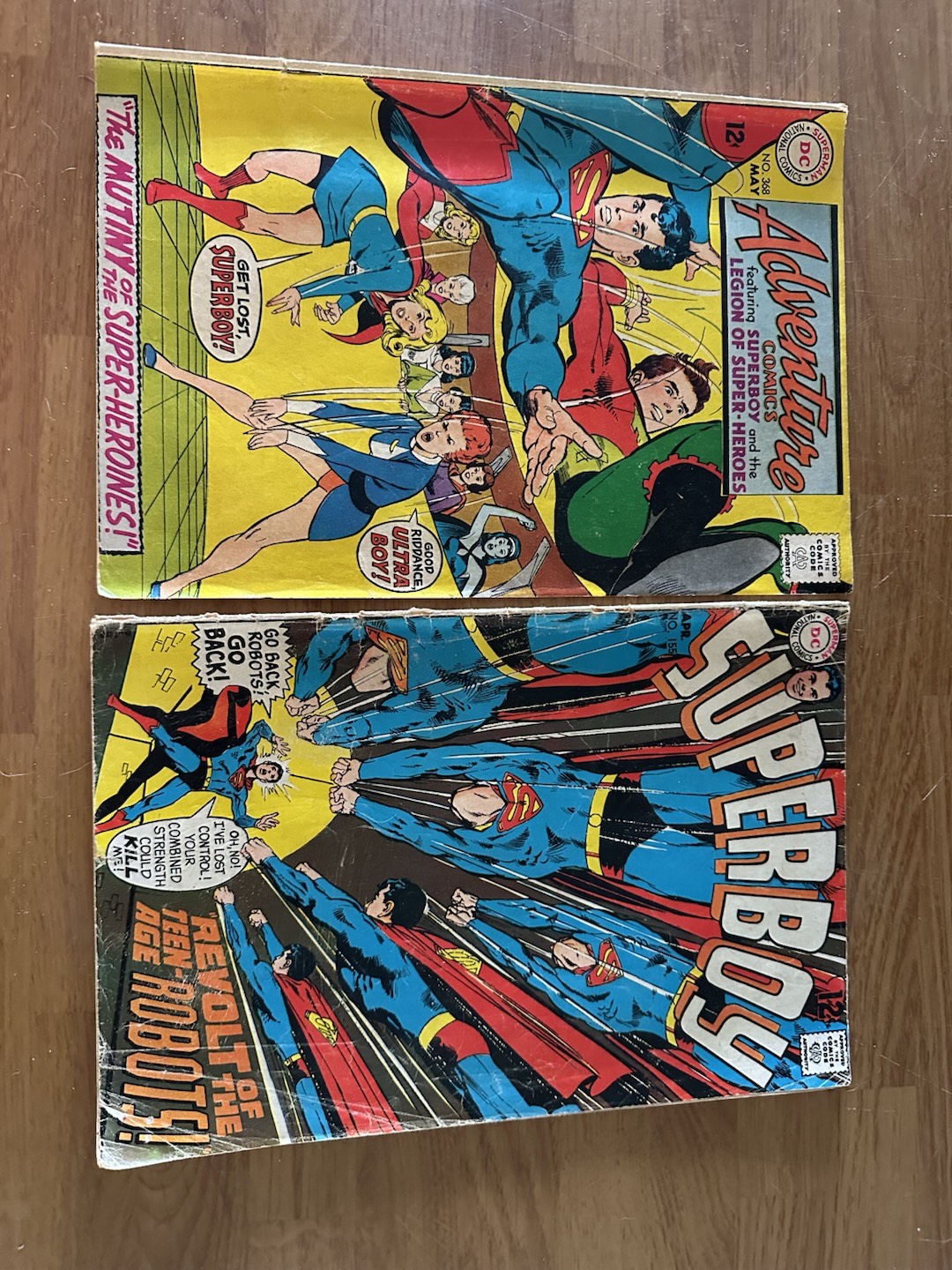 DC Comics, SUPERBOY #155 & ADVENTURE COMICS #368/ .12 issues 1960S FAIR ...