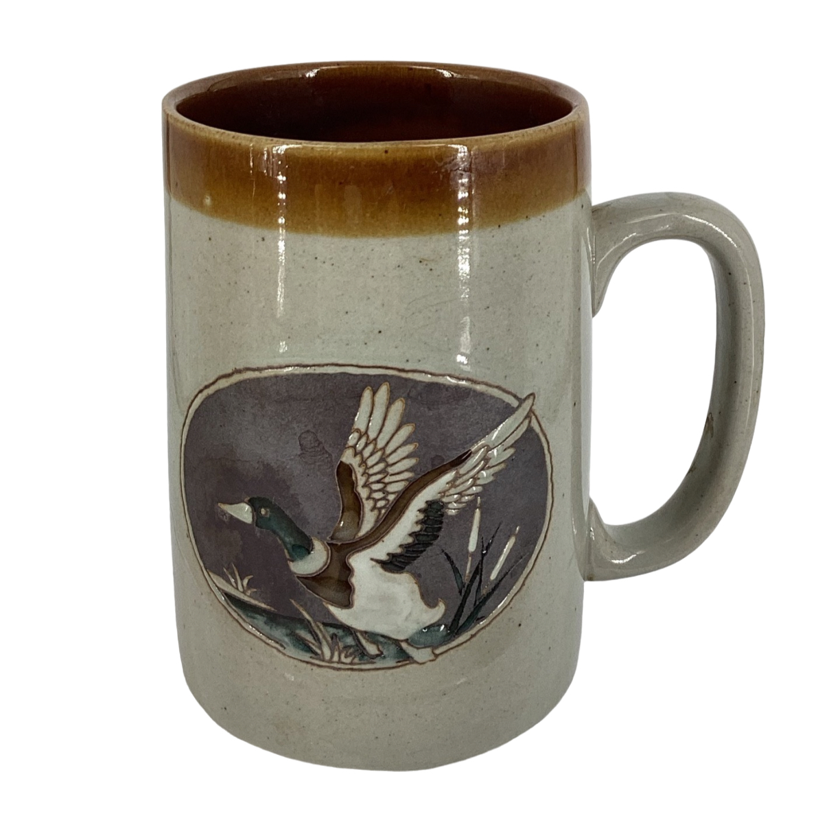 Vintage 1970s Otagiri Flying Mallard Duck Large Mug