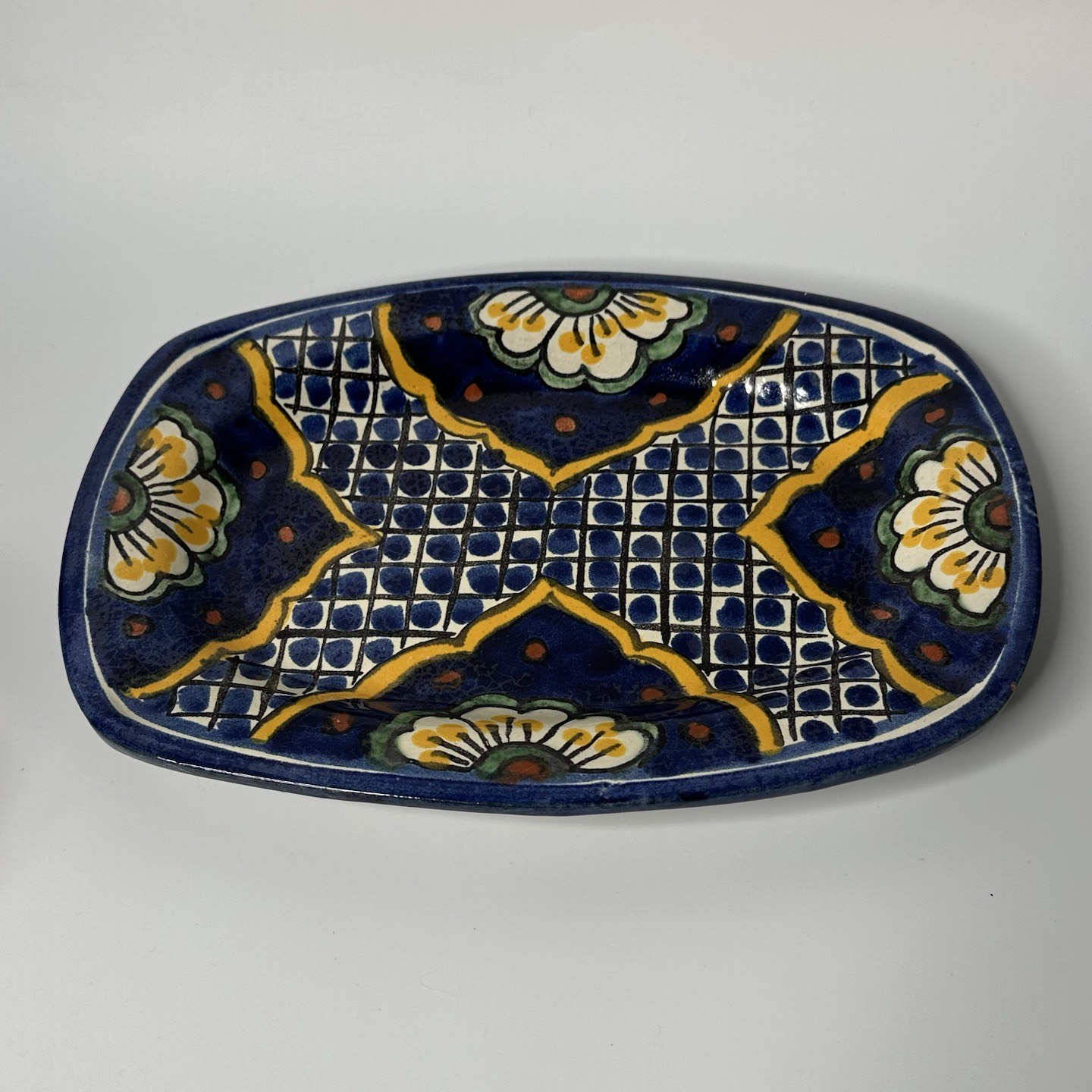 Talavera Pottery Rectangular Plate Signed