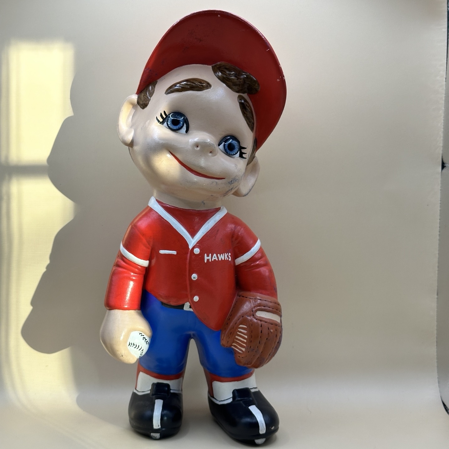 #296 Vintage 70’s, Atlantic Mold Co, Smiley, Baseball Boy, Troy