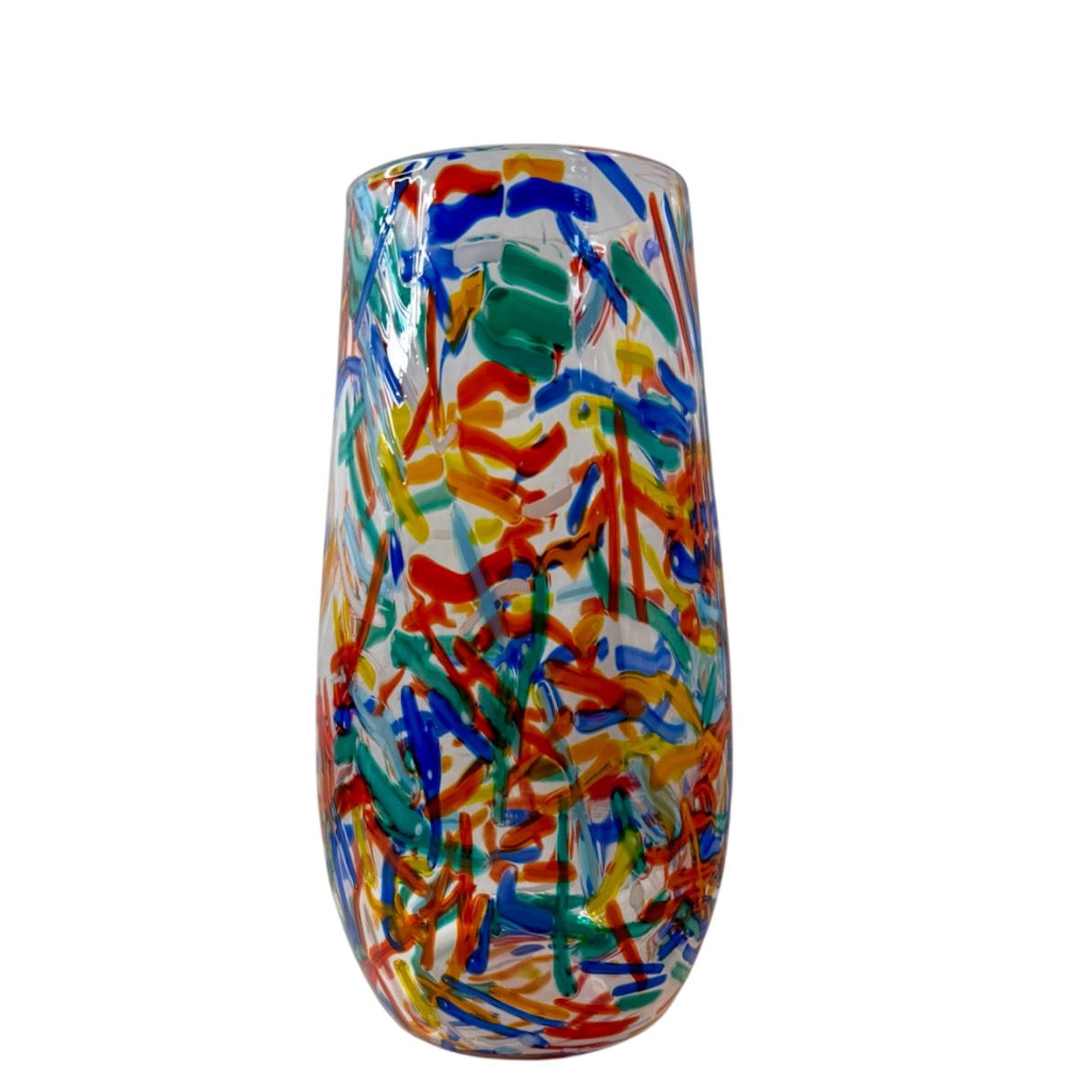 Confetti Art Glass Vase 11” Pier 1 Imports Multicolor