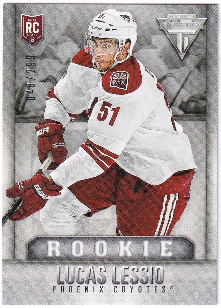 2013-14 Panini Titanium Retail #243 Lucas Lessio RC Phoenix Coyotes ...
