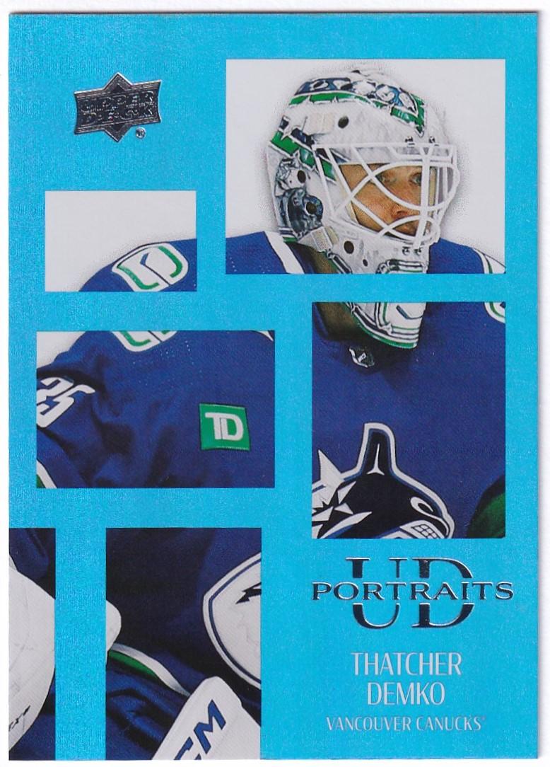 2024-25 Upper Deck UD Portraits #P19 Thatcher Demko Vancouver Canucks ...