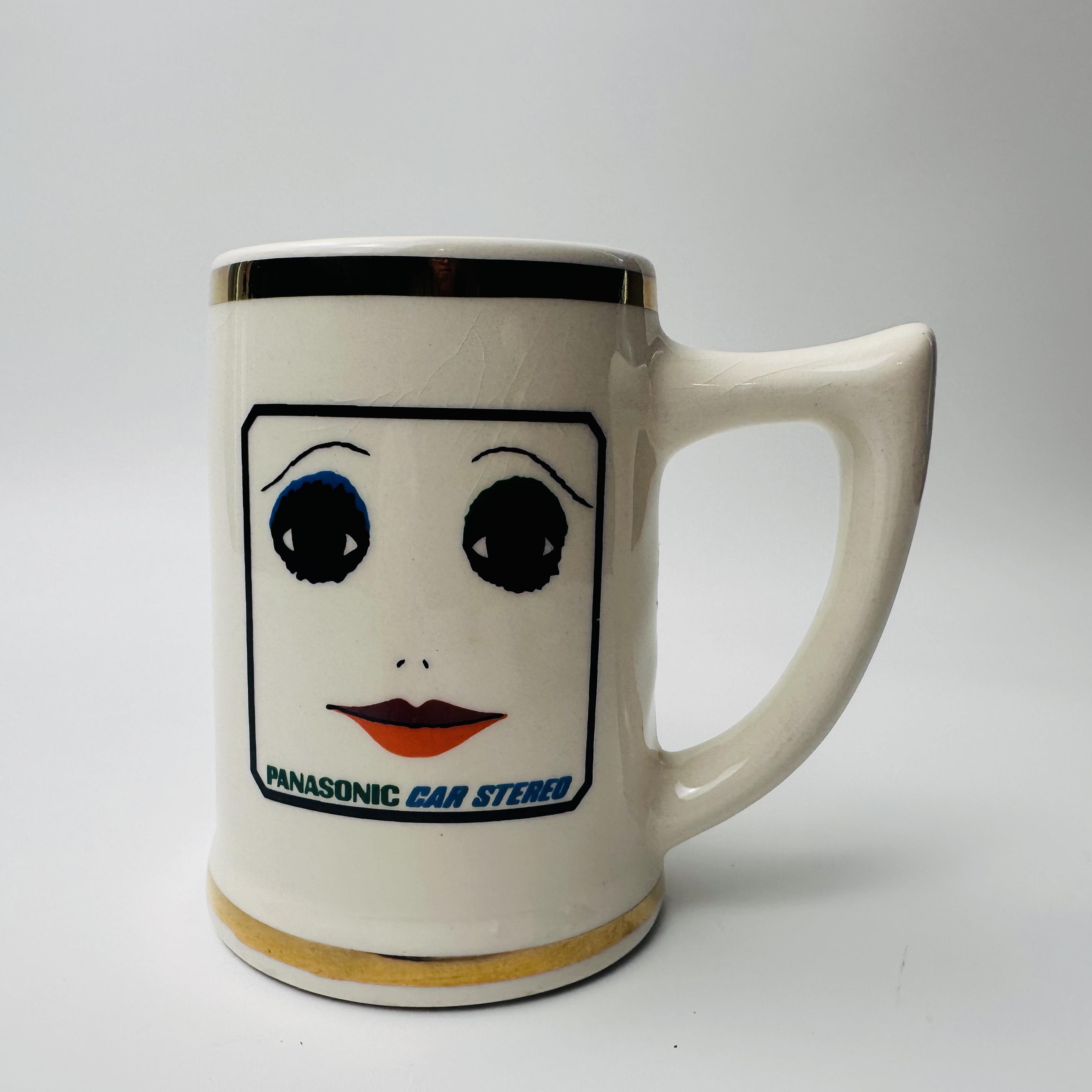 Vintage Panasonic Car Stereo Face Mug Lewis Brothers Ceramics Inc