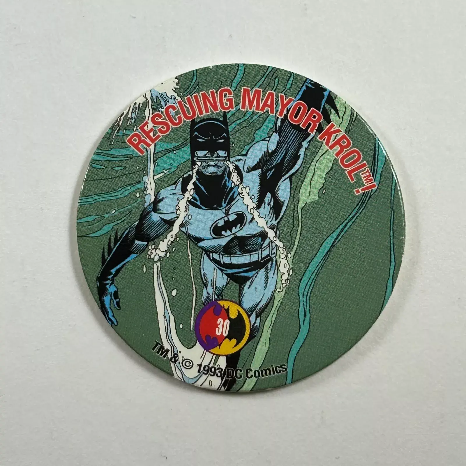 POGs Batman and Robin POG #30 Rescuing Mayor Krol! DC Comics 1993 ...