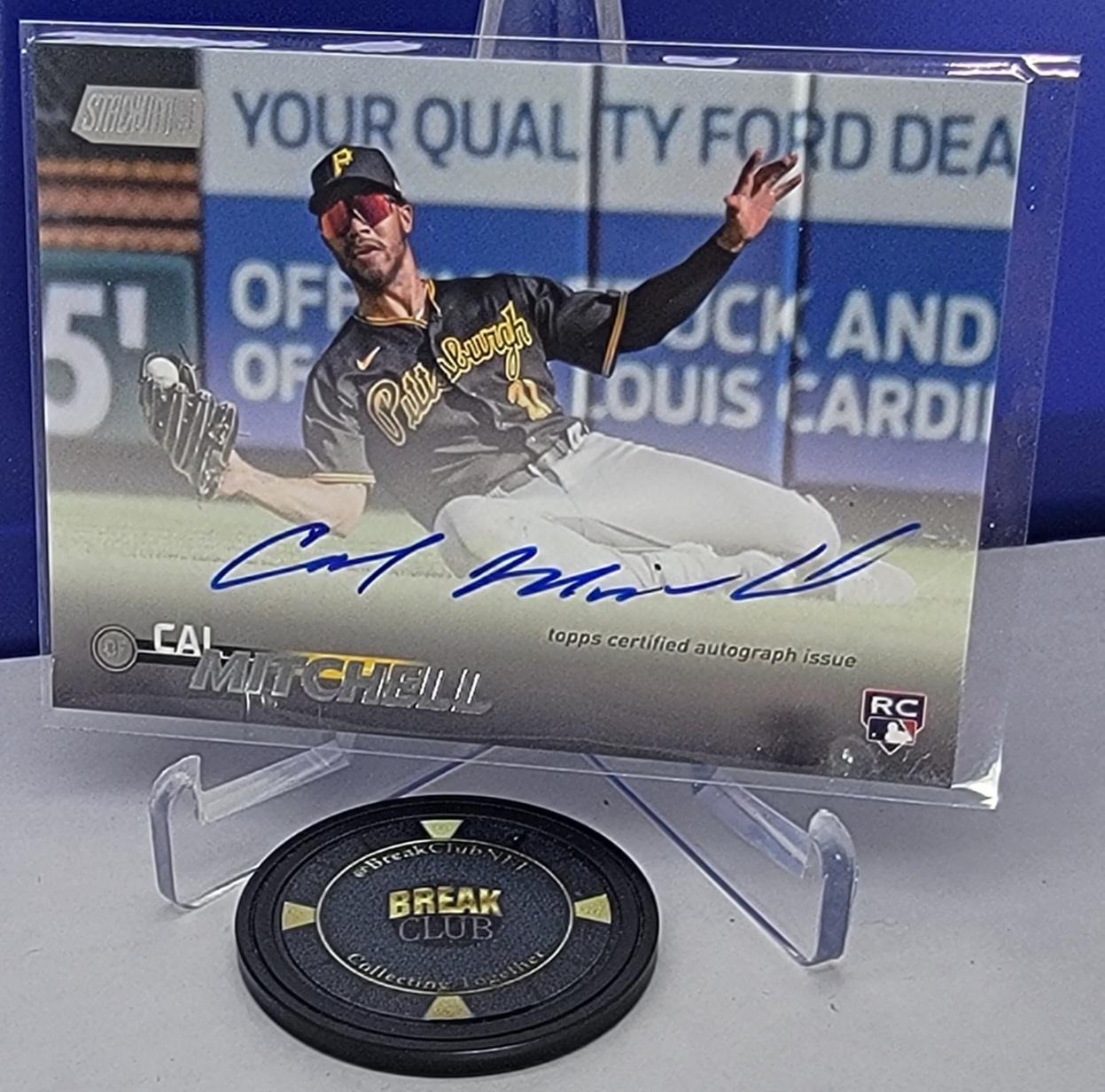Cal Mitchell 2023 Topps Stadium Club Base Auto Autograph SCBA-CML ...