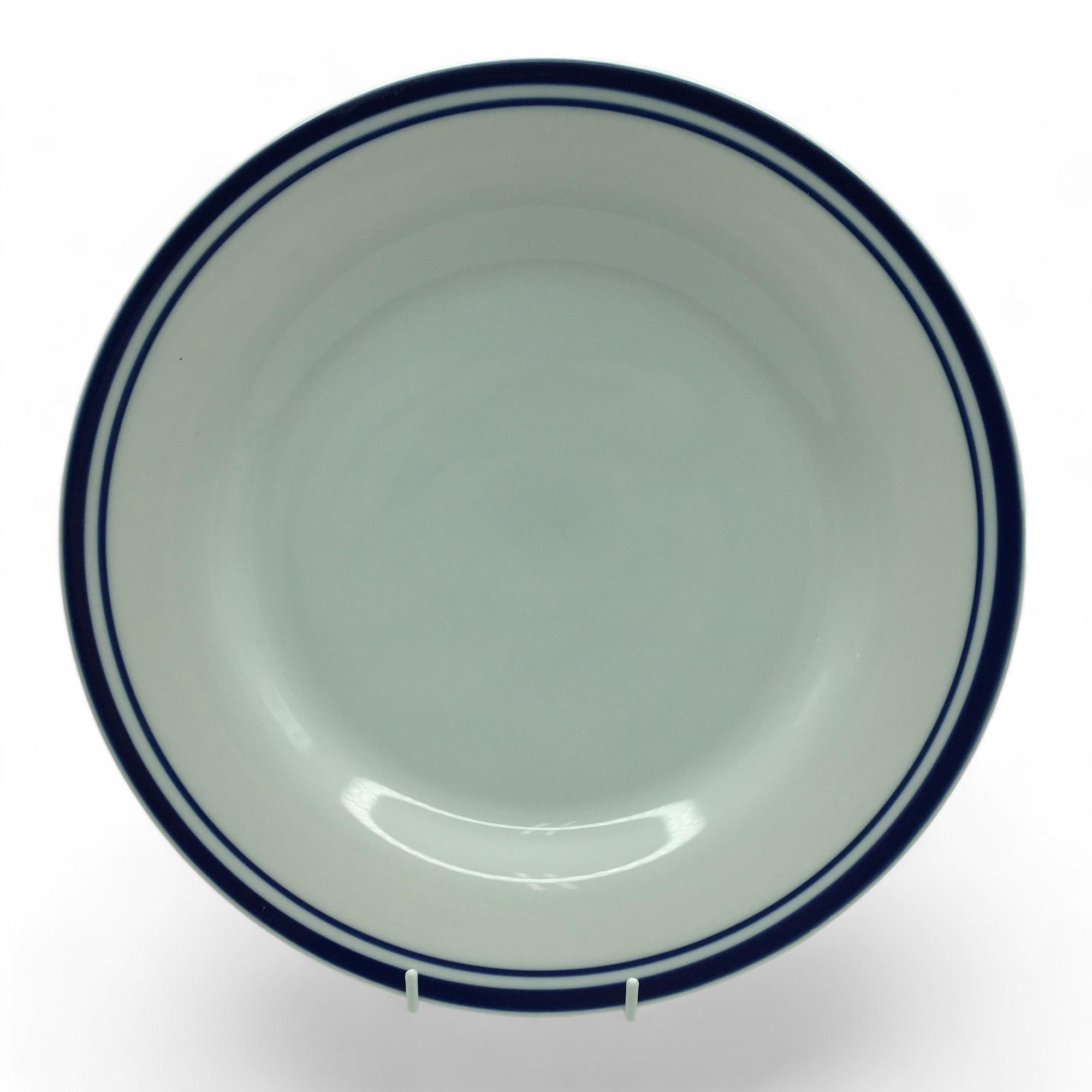 Pottery Barn CLUB BLUE Banded Dinner Plate Platter Chop Plate 12-1/4”
