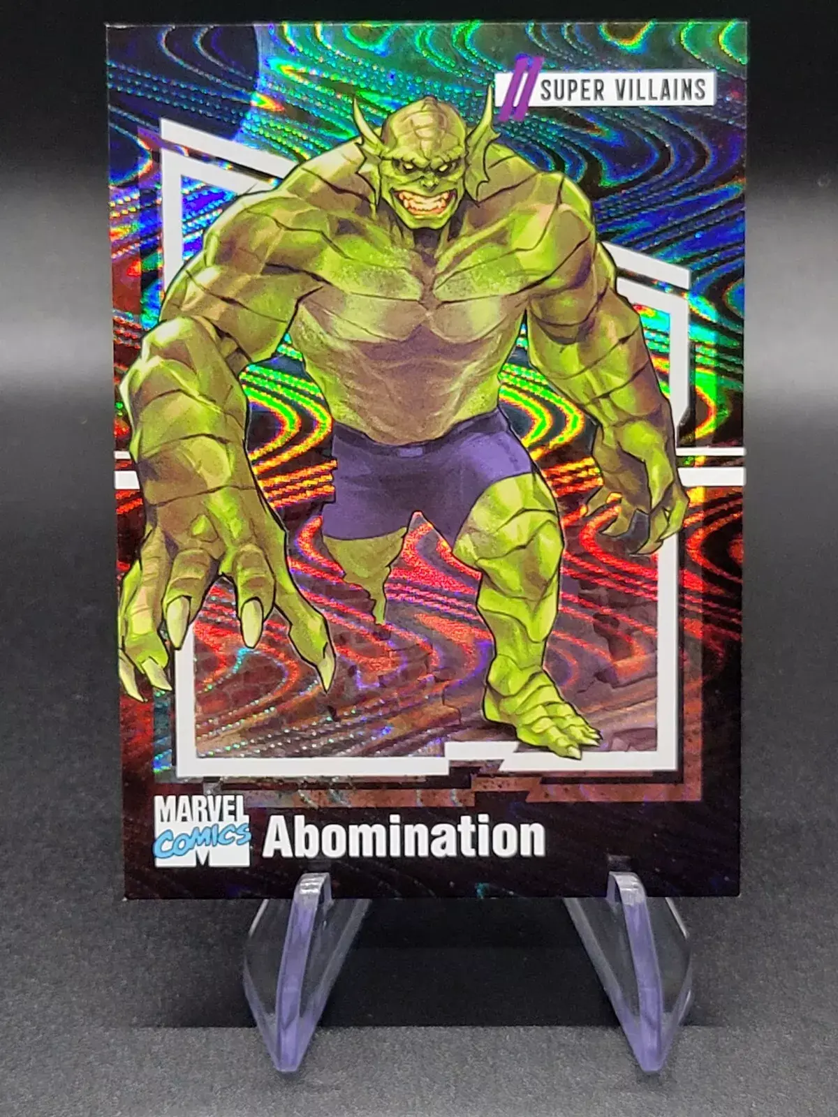 Abomination 2024 UD Marvel Renditions Spider-Man Impel Villains #50 ...