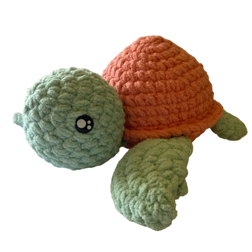 crochet turtle plush large - turtle crochet plush large