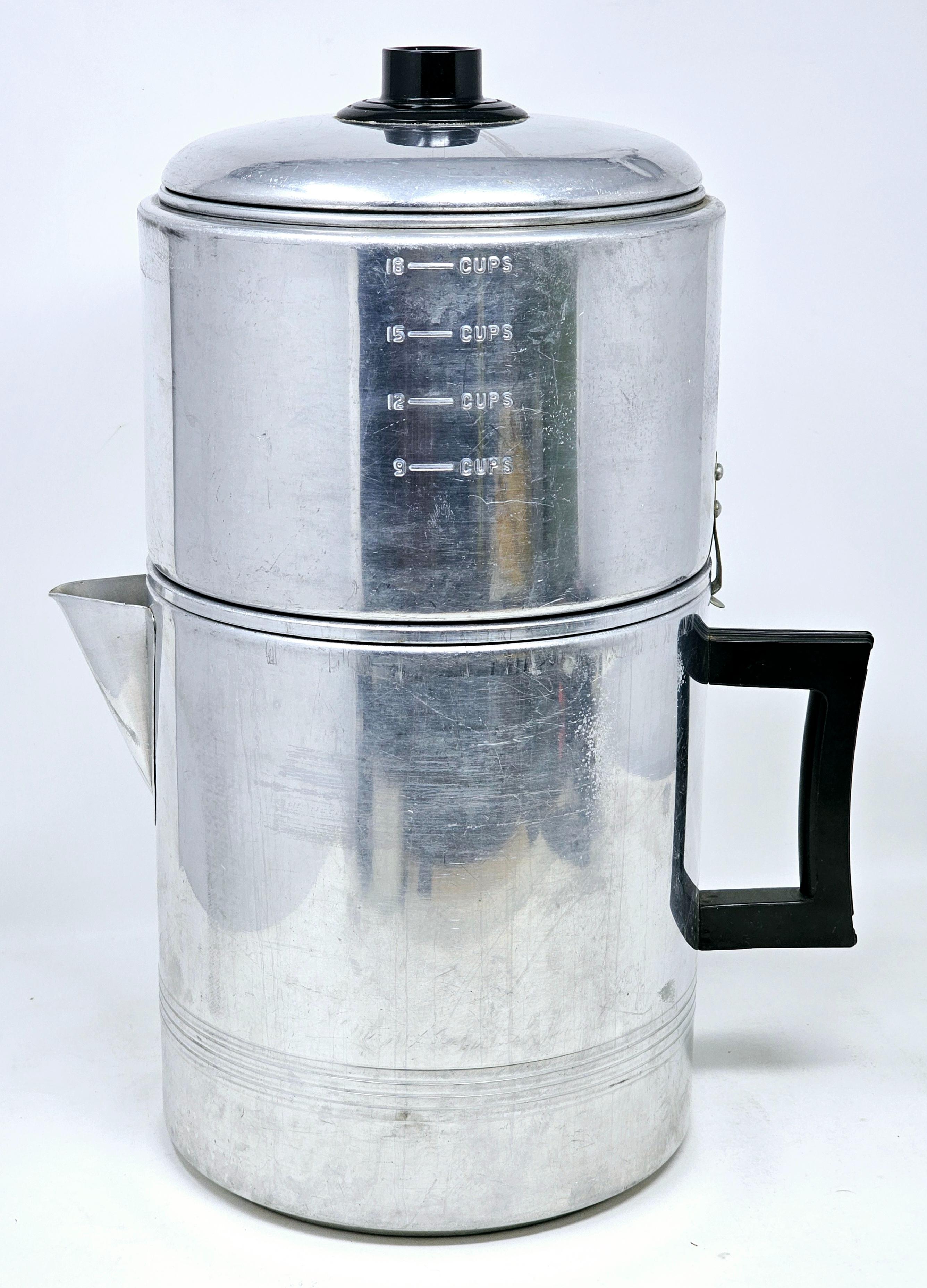 Drip-O-Lator 18 Cup Coffee Maker 50's Enterprise Aluminum Co. Camping ...