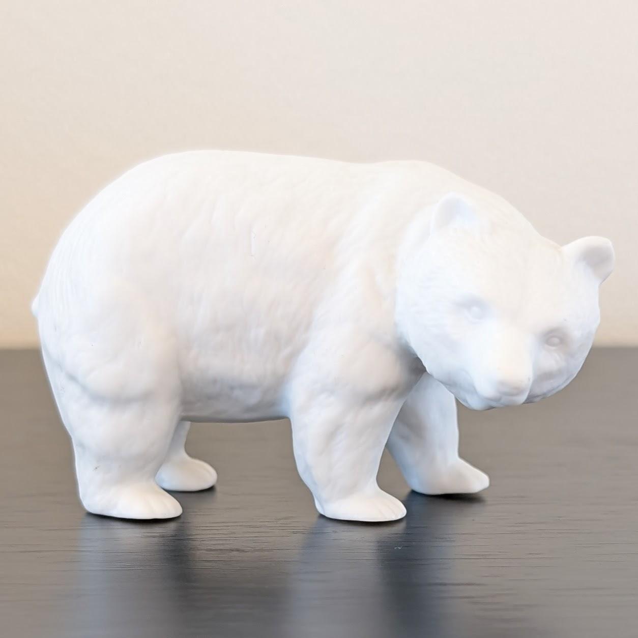 Vintage Reco Grizzly Bear Figurine Porcelain Figurine White Sy Barlowe ...
