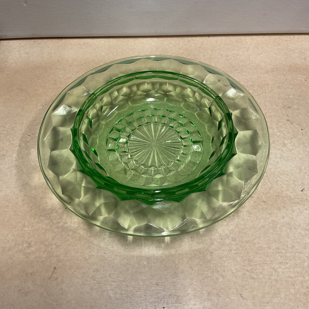Uranium Glass Dish