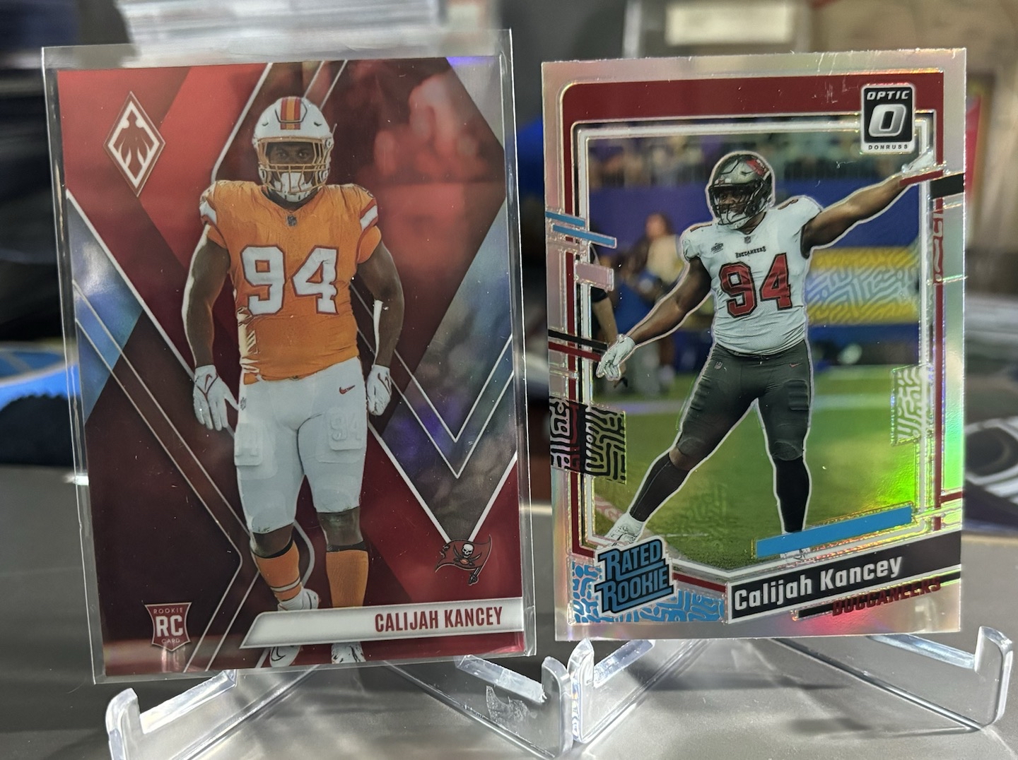 Calijah Kancey 2 Card Lot /250 Phoenix Holo Prizm