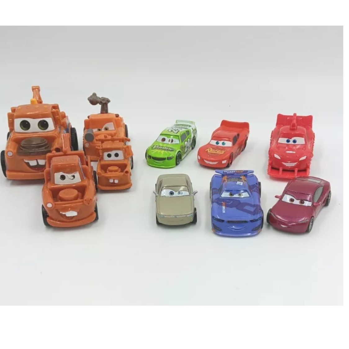 Disney Pixar Cars Movie Cars - Mixed Lot Different Sizes W/ 4 Maters