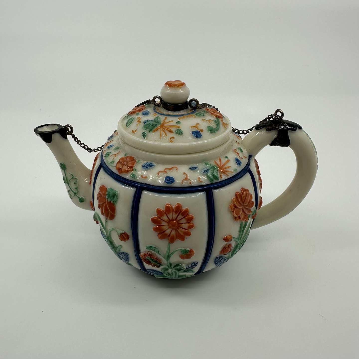 Nini Miniature Teapot Hand Painted Floral Vintage