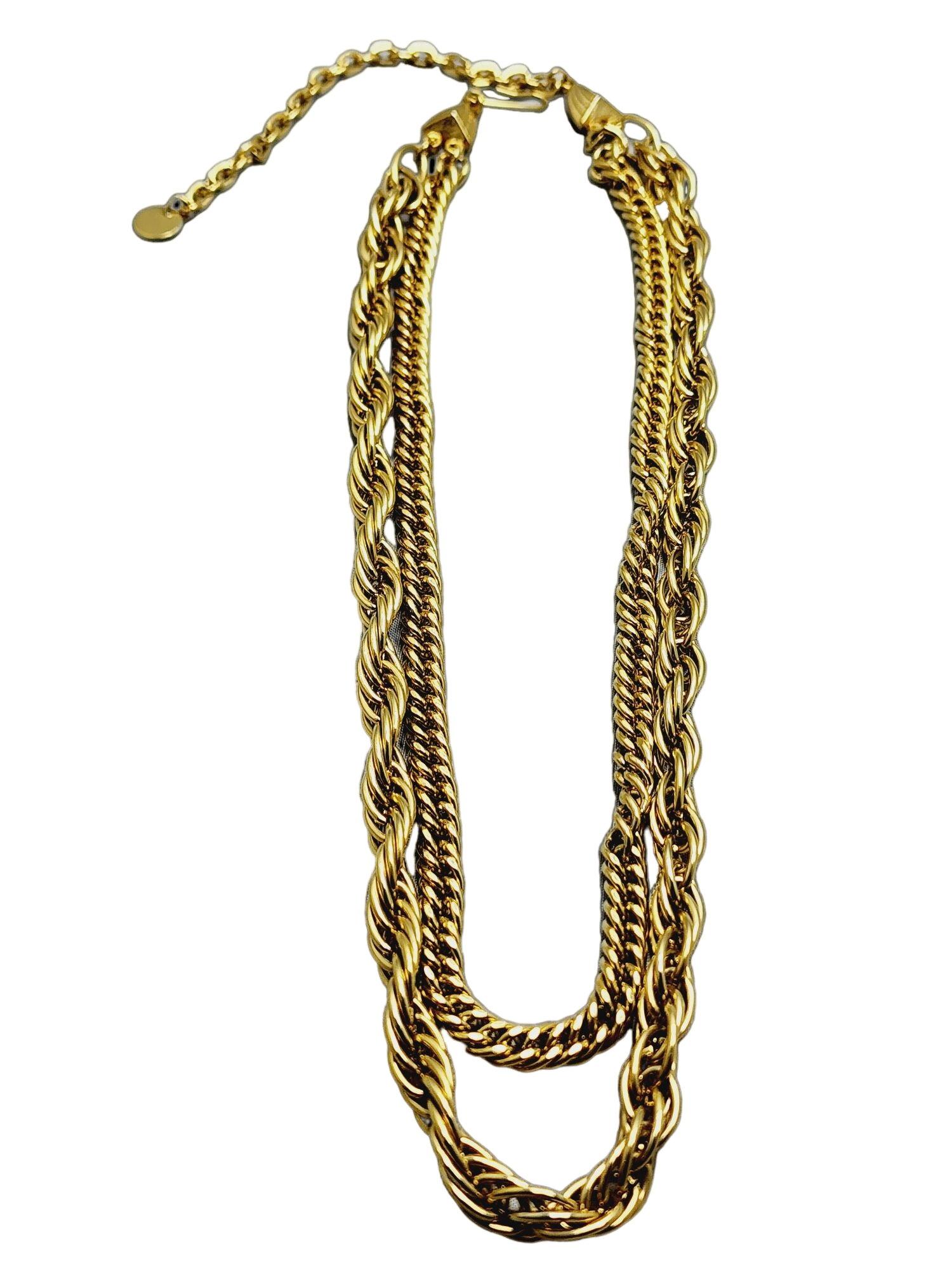 Vintage 1960s Double Strand Chain Necklace