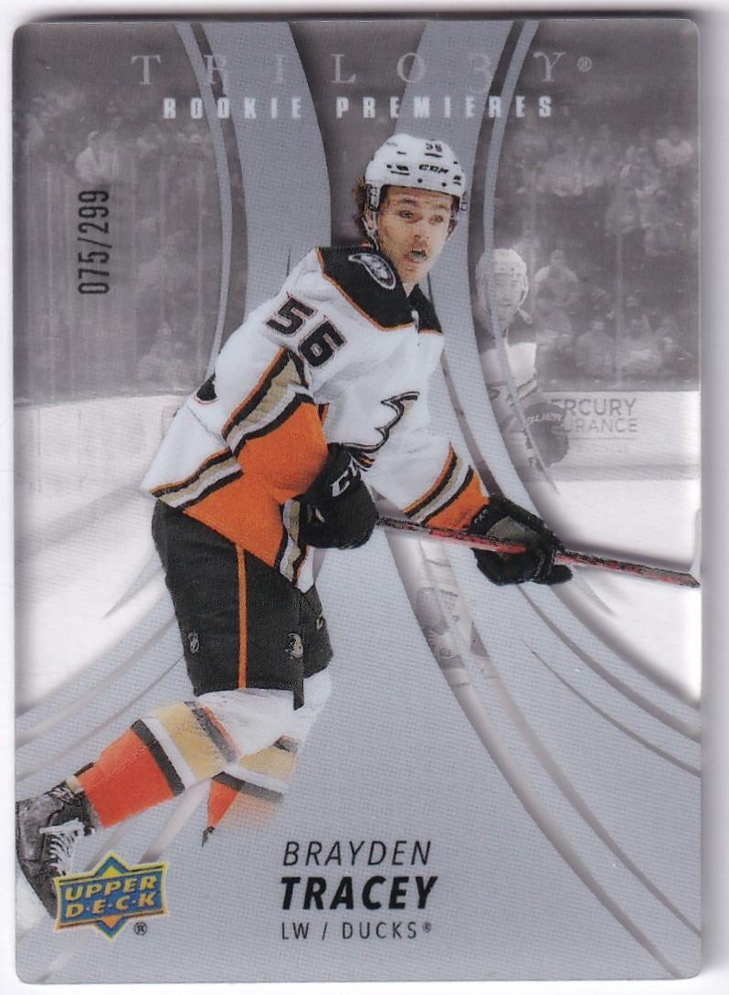 2022-23 Upper Deck Trilogy Rookie Premier #RPBT Brayden Tracey Anaheim ...