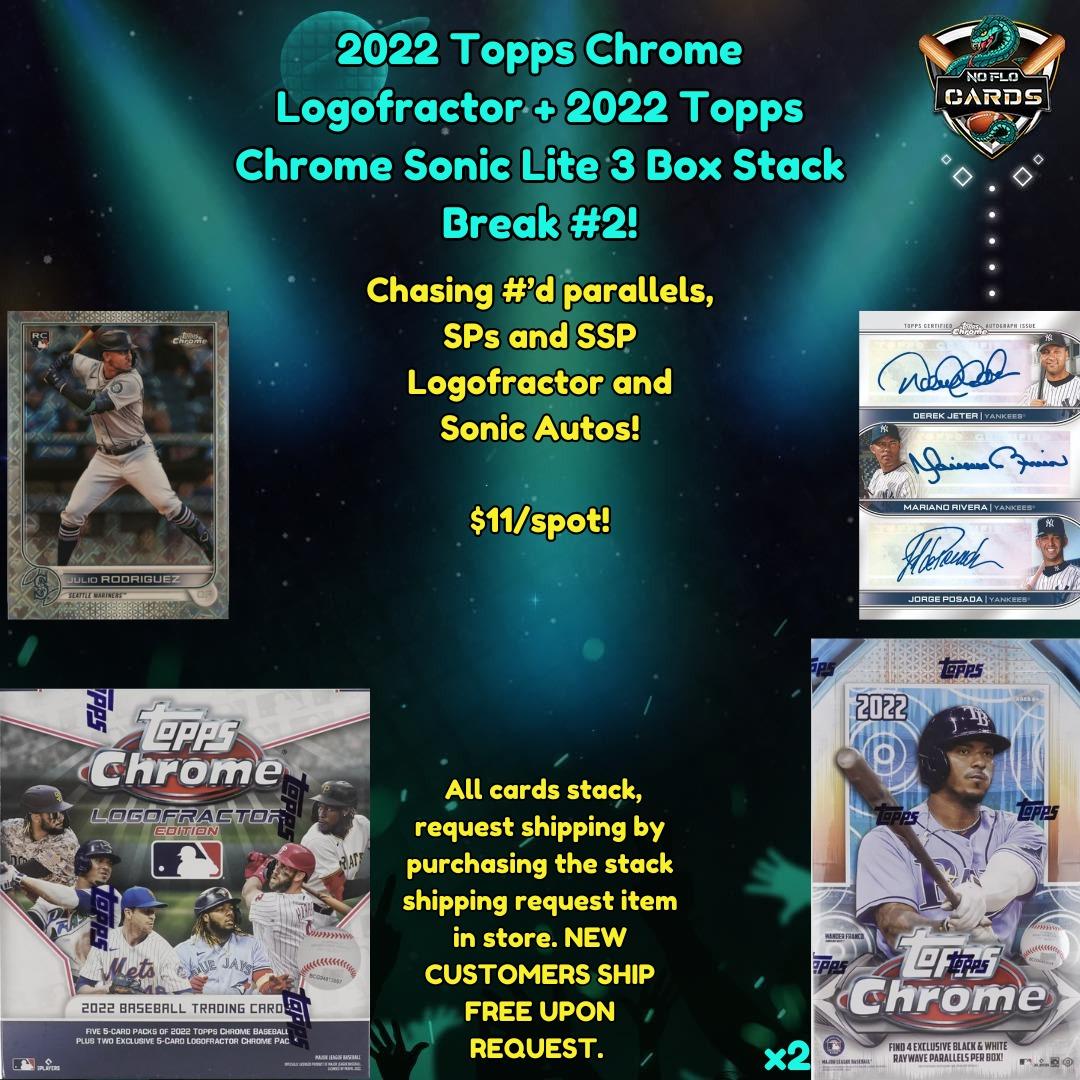 2022 Topps Chrome Logofractor + 2022 Topps Chrome Sonic Lite 3 Box ...