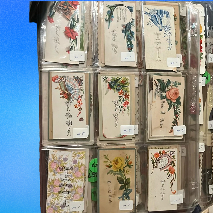 16. Set Of Nine Victorian Calling Cards.