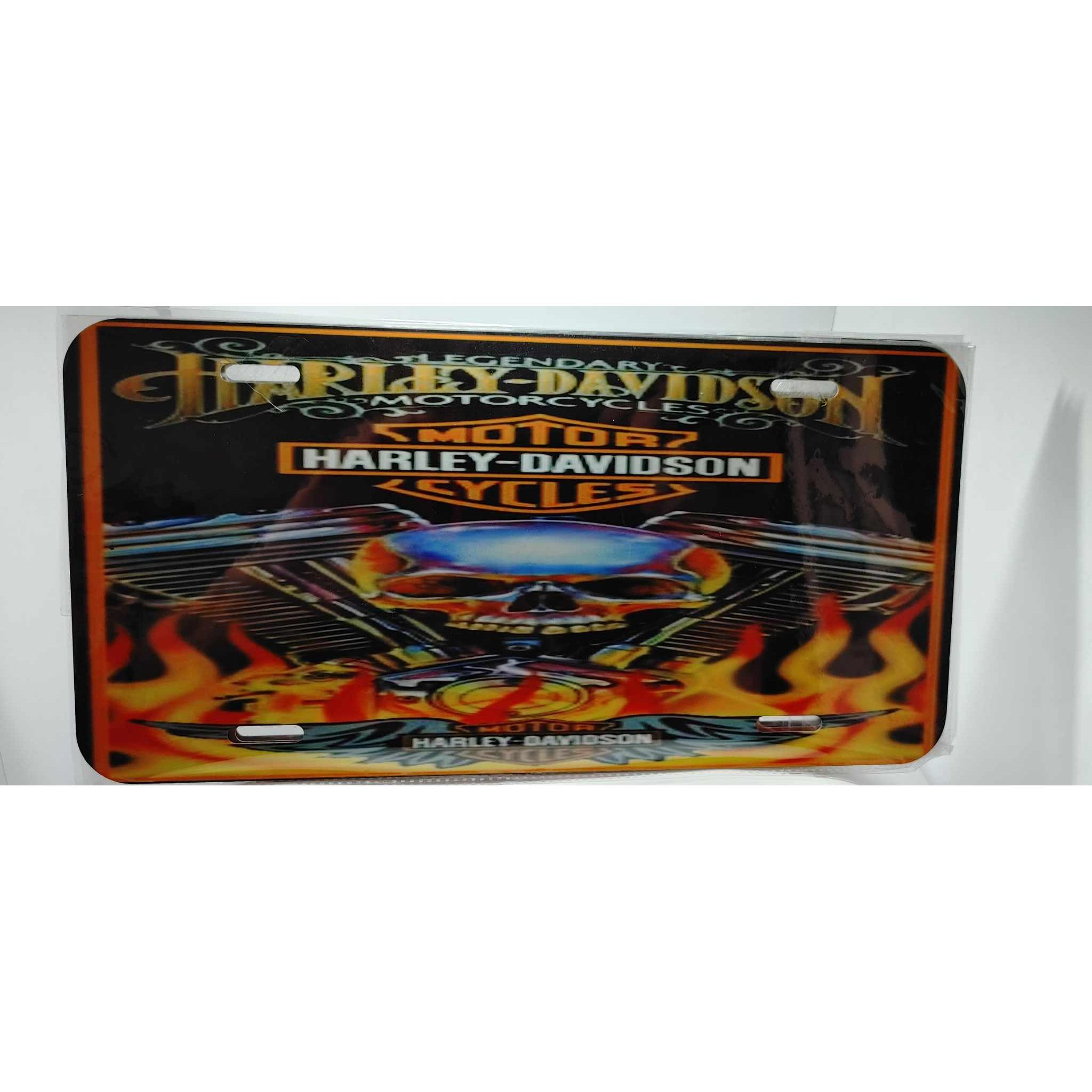 Harley-Davidson Flame License Plate