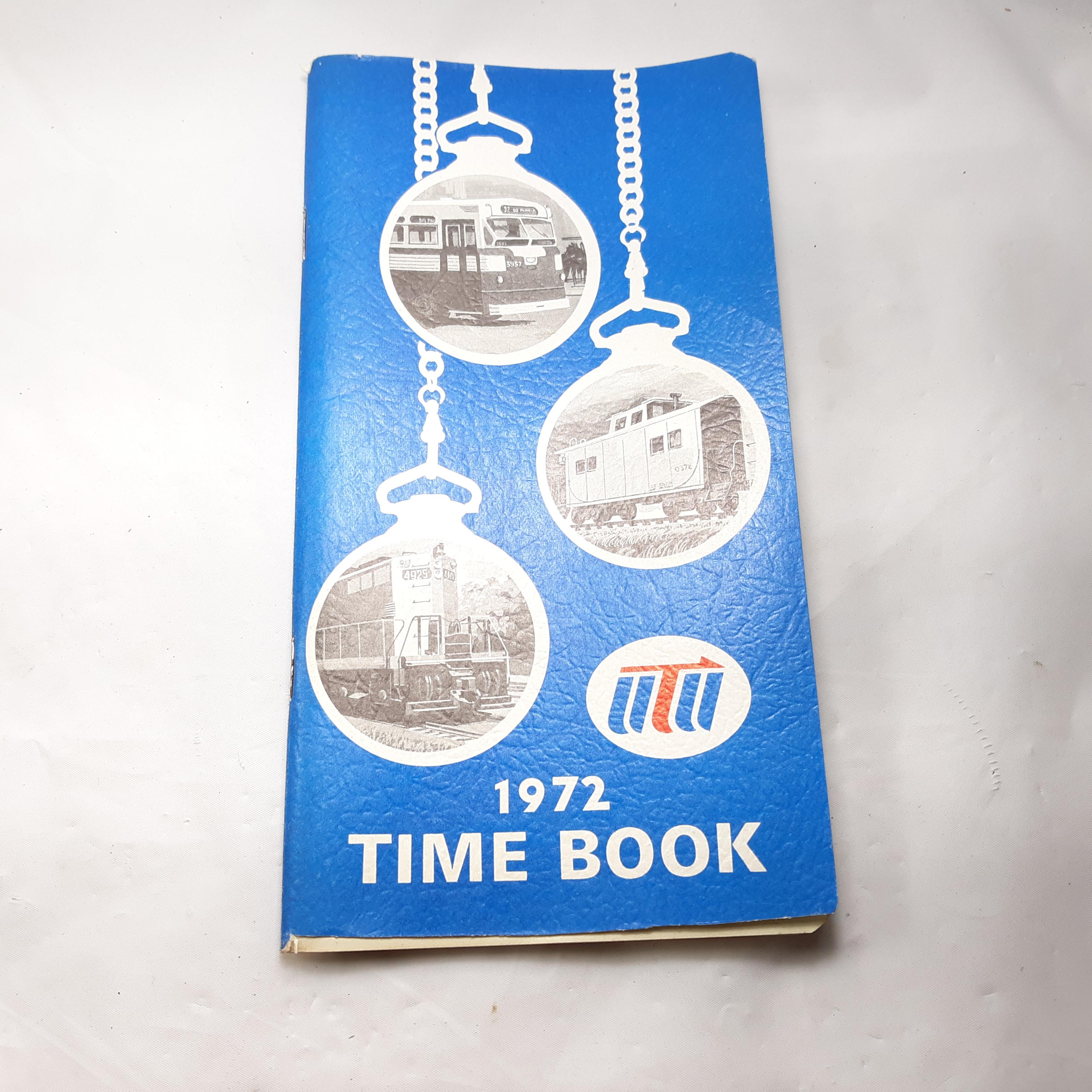 UTU United Transportation Union Railroad Time Book 1972