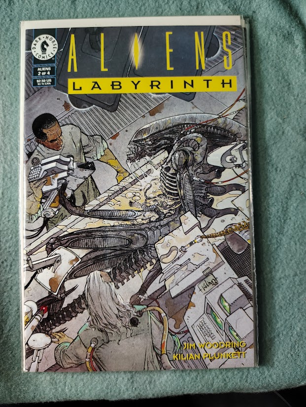 1997 Aliens Labyrinth #2 Xenomorph Lab Attack Cover Dark Horse Comics ...