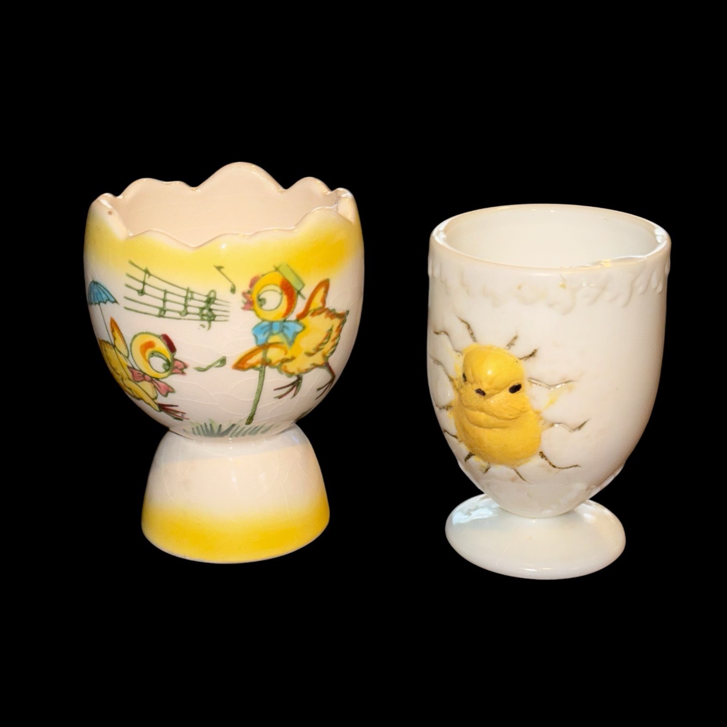 Pair Of Chick Egg Cups
