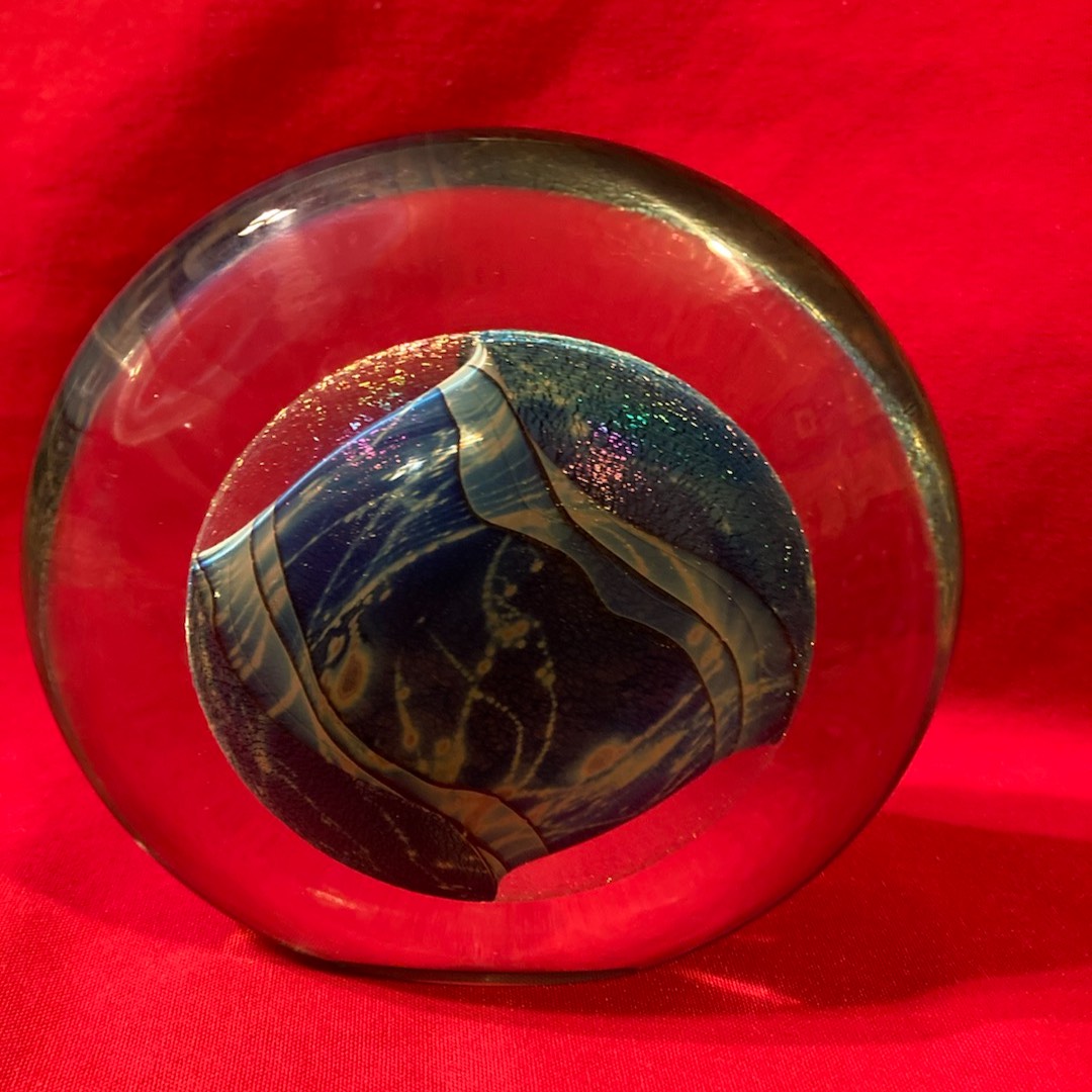 27. VTG Robert Eickholt Magnum Paperweight Signed & Dated