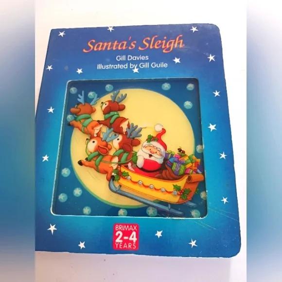 Santa's Sleigh Window Kids Story Book by Gill Davies 1997