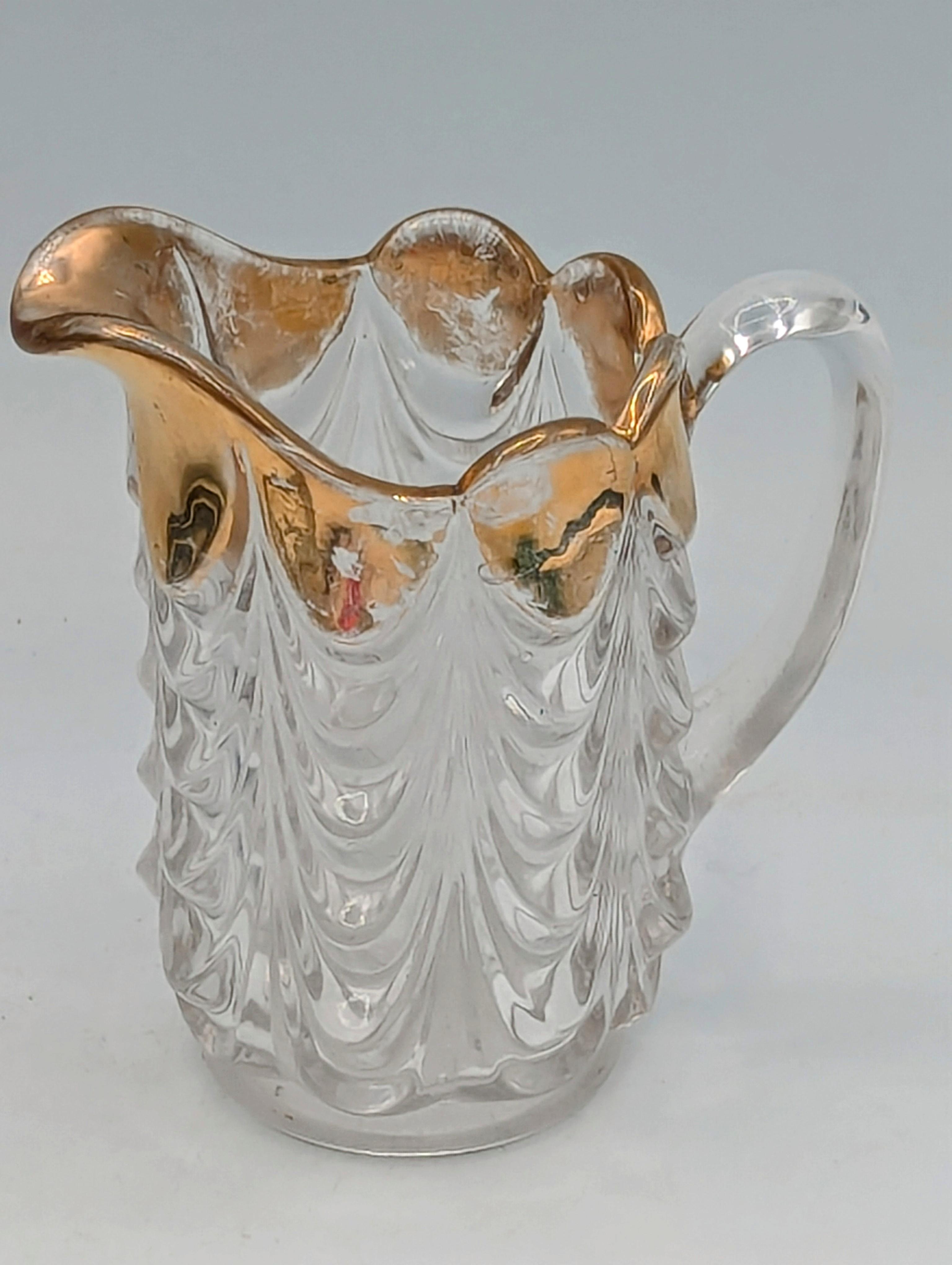 Fostoria Heavy Drape Creamer EAPG Pressed Glass