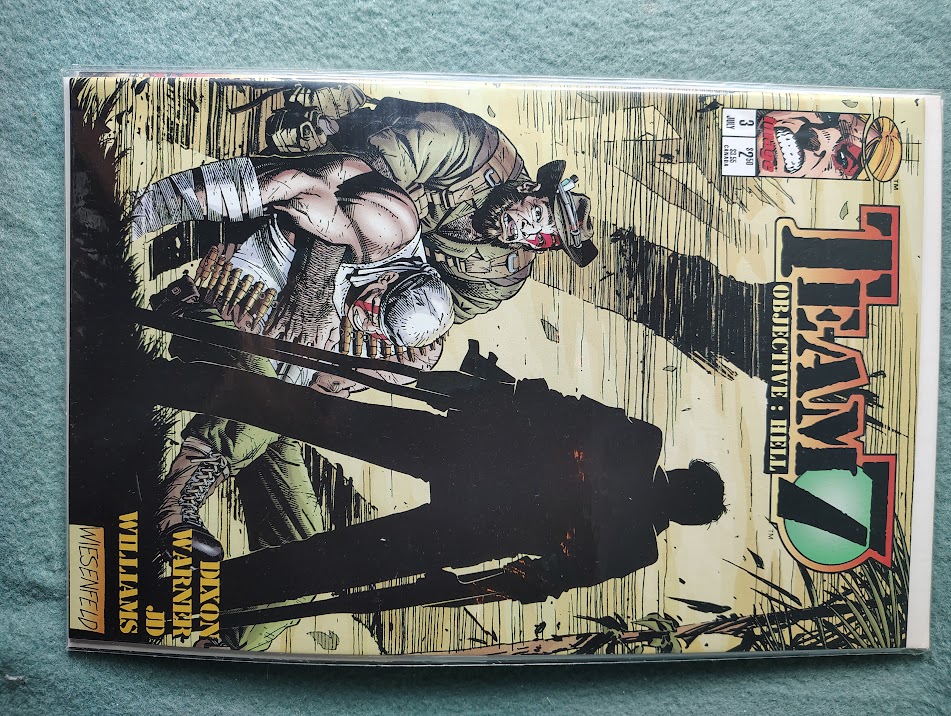 1995 Team 7 Objective Hell #3 Soldier Silhouette Cover WildStorm Comics