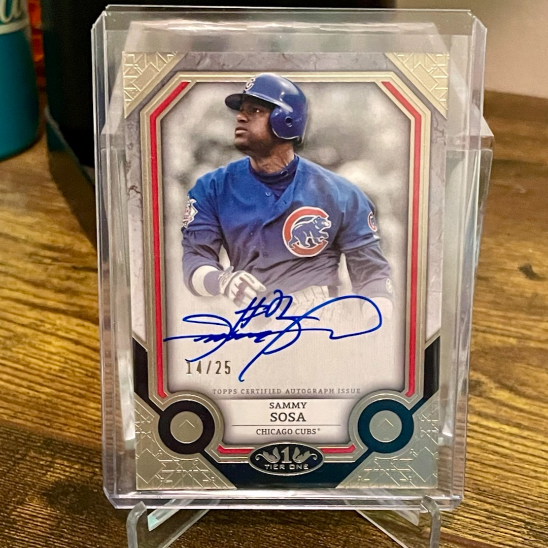 2024 Topps Tier 1 Sammy Sosa Tier 1 Auto /25