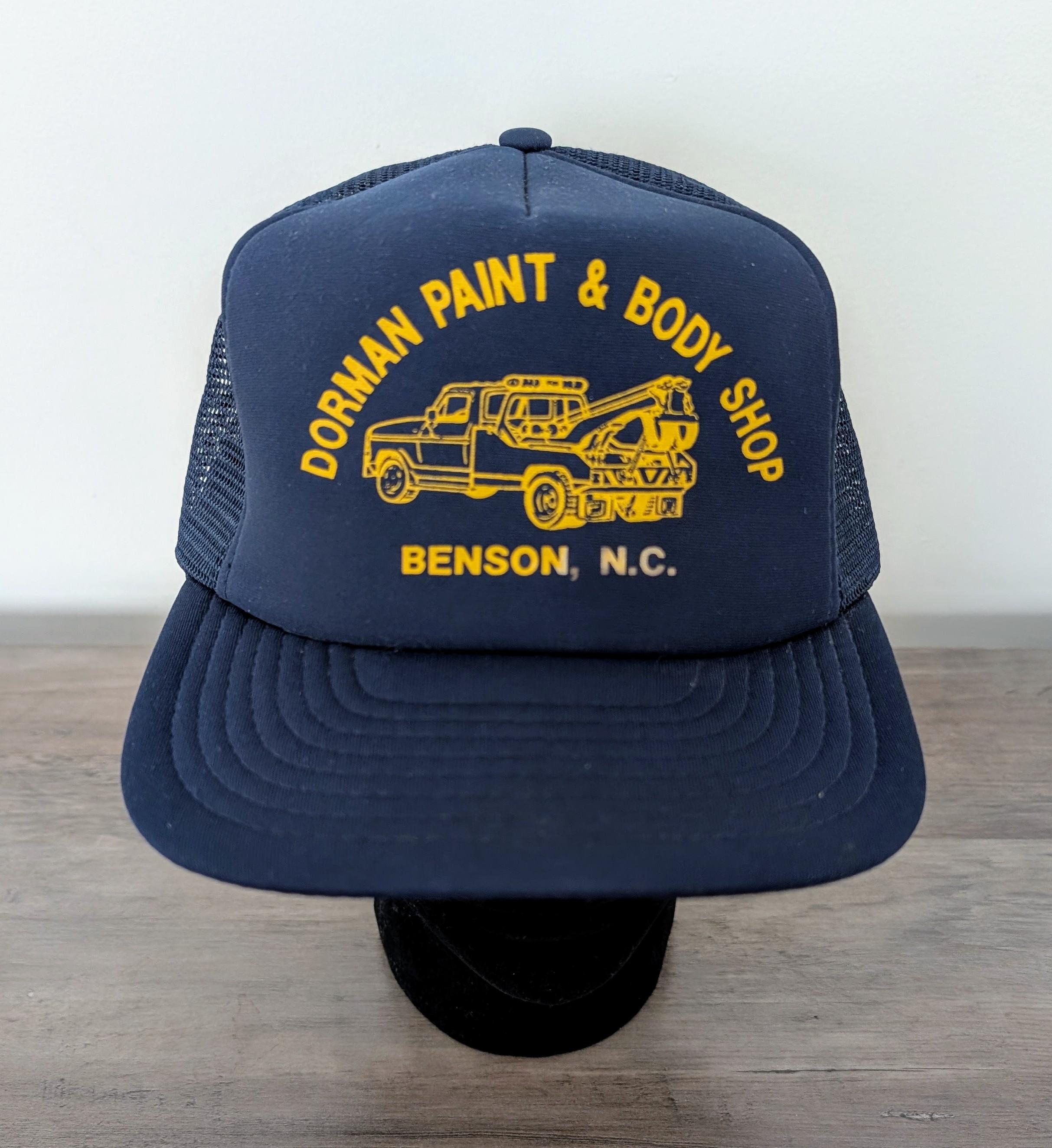Vintage 1980s Paint And Body Shop Benson NC Meshback Workwear Trucker ...