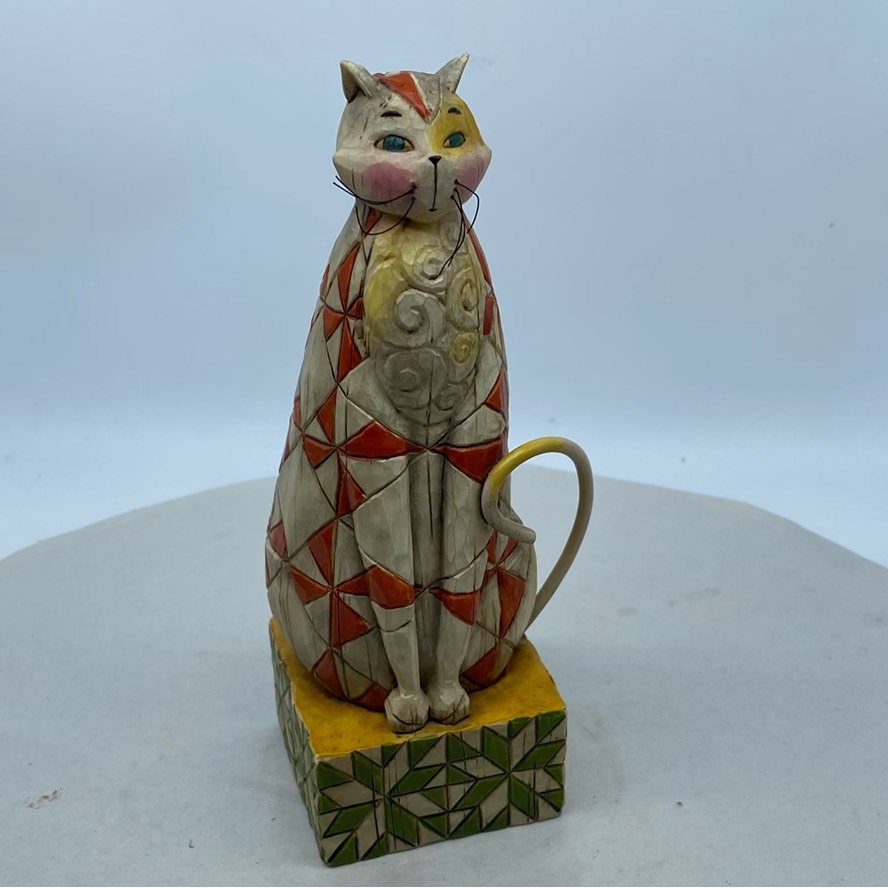 Jim Shore heartwood creek cat Abraham 2003