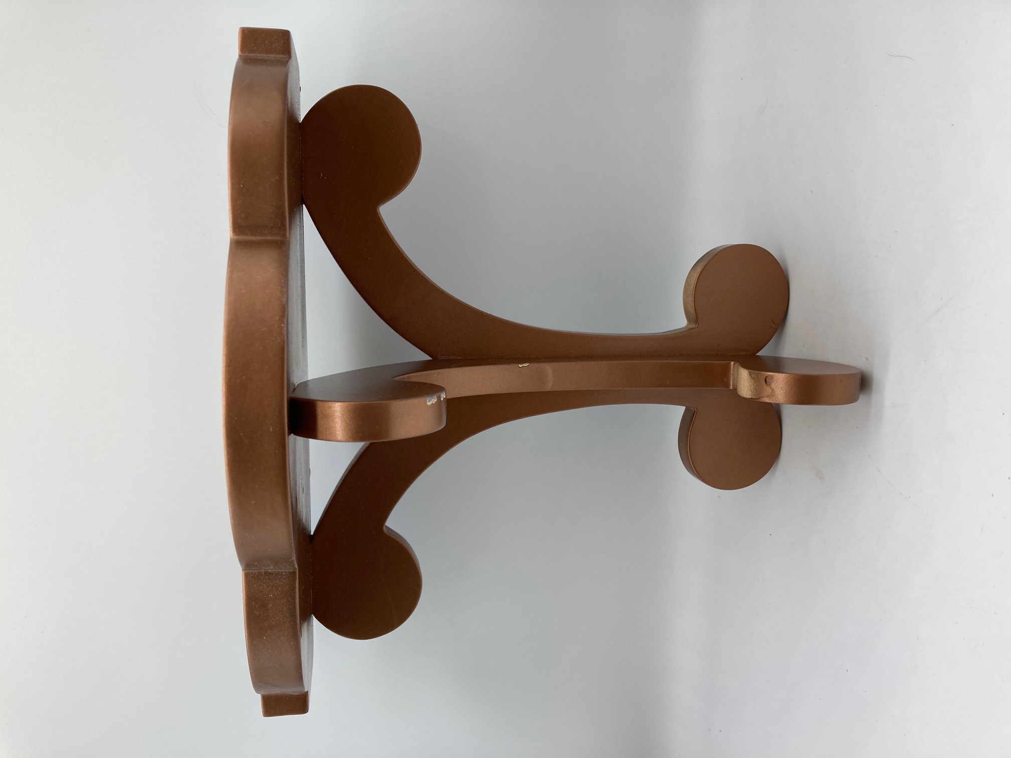 Wooden Bronze Painted Shelf