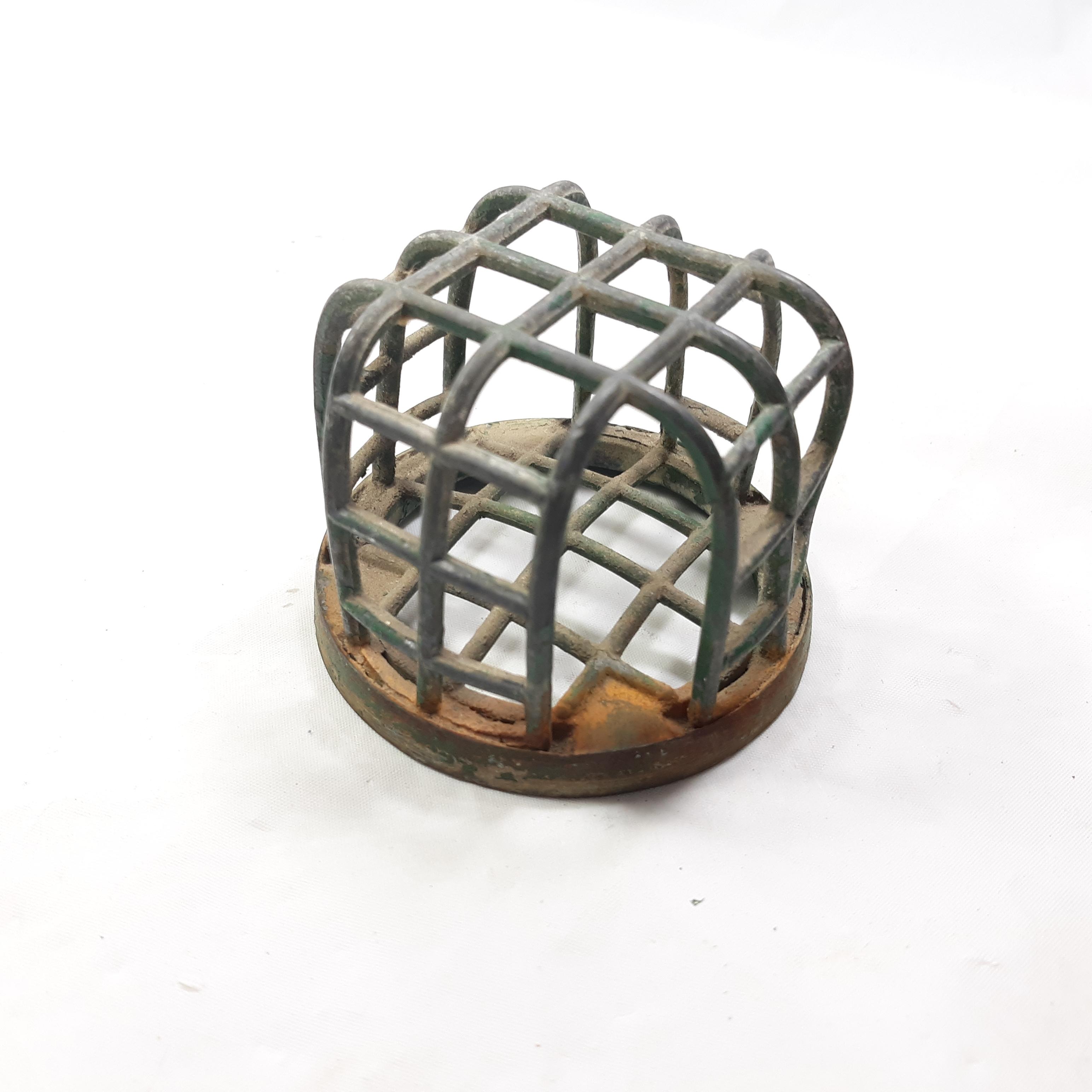 Vintage Dome Style Metal Wire Cage Flower Frog Dazey Co.