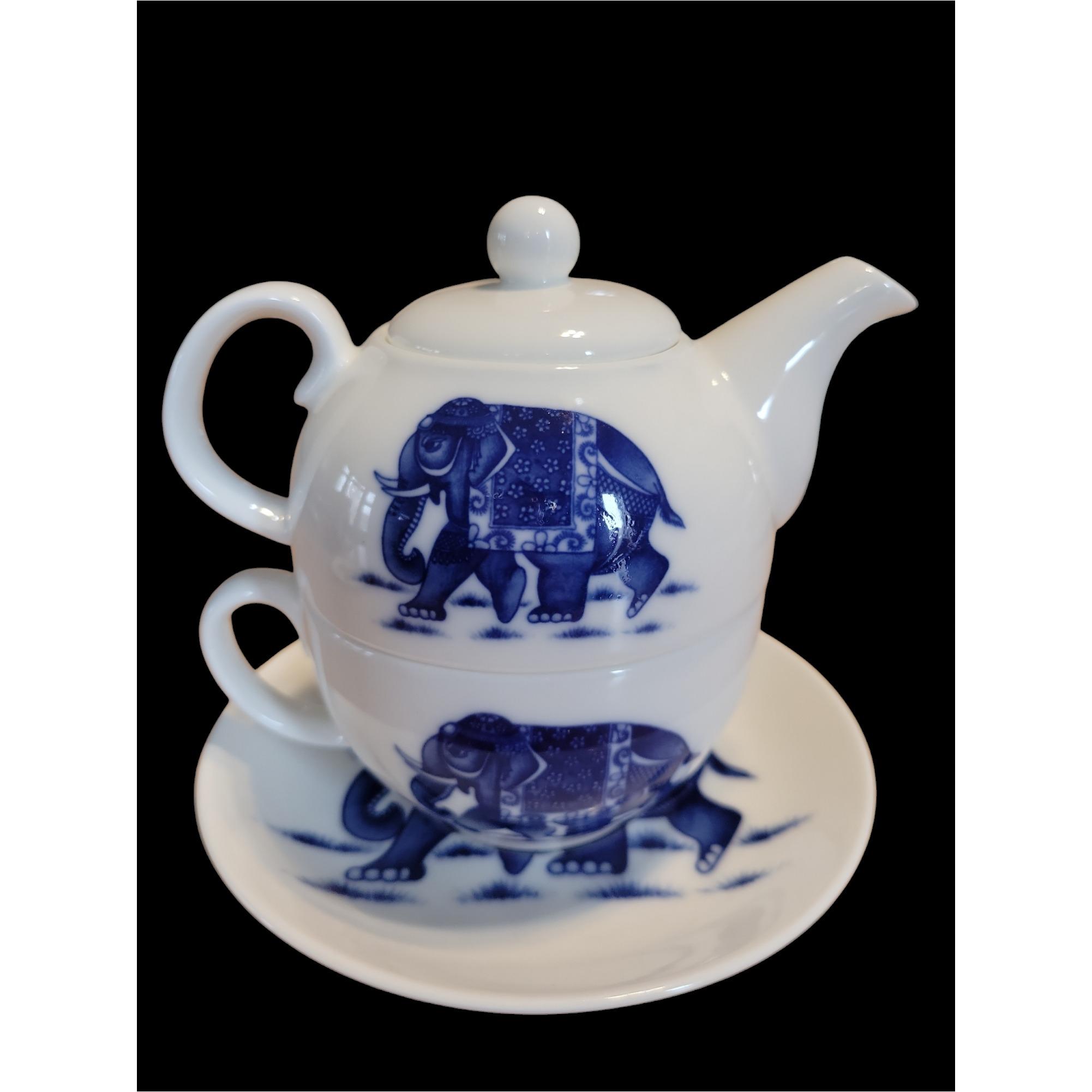 Adeline Collection, England Elephant Tea For 1 Set