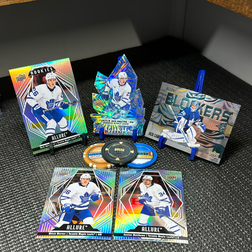 2022-23 Toronto Maple Leafs 5 Card Lot. Ice Crystals Pontus Holmberg ...