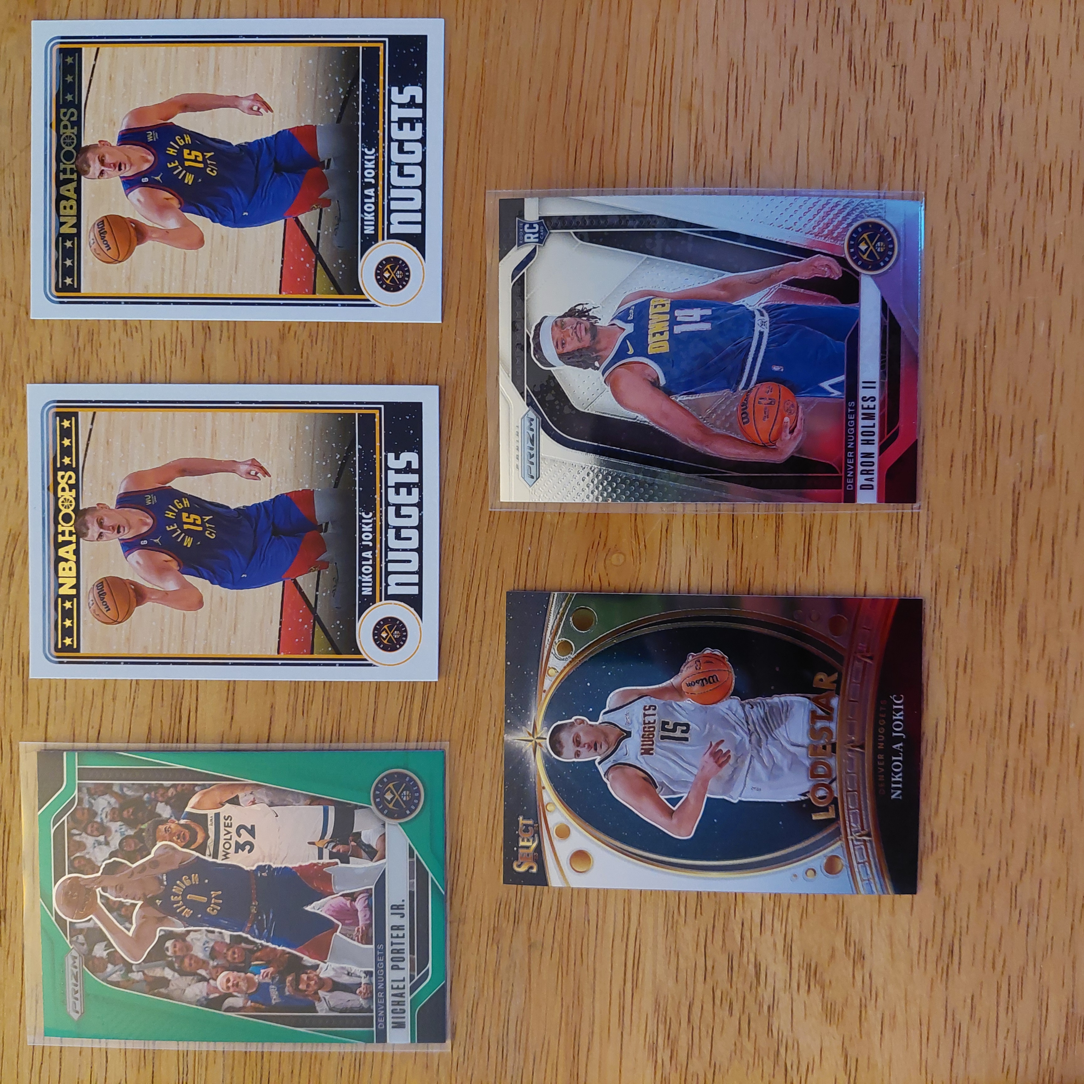 Lot of 20 Denver Nuggets cards. Rookies, inserts, parallels