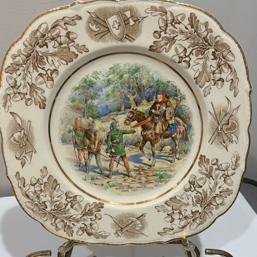 1940s John Maddock & Sons Robbin Hood Plate