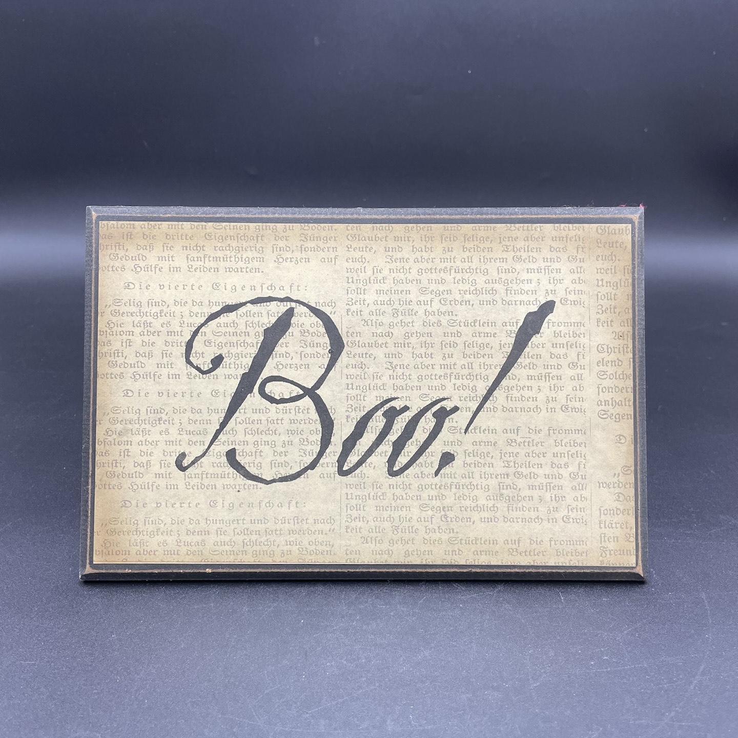 Halloween Boo Table Wall Hanging Sign Vintage Decor