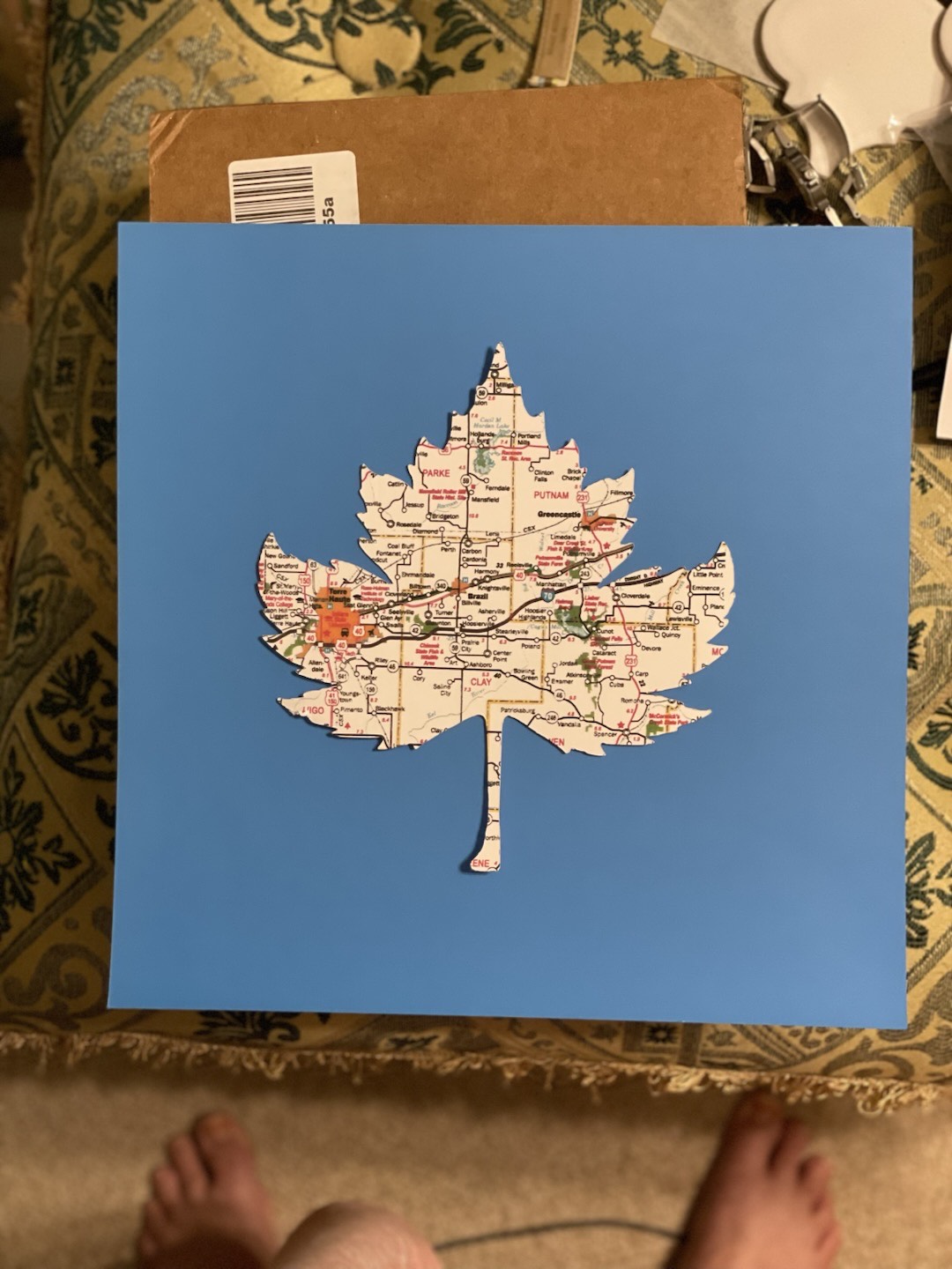 Indiana University mascot map