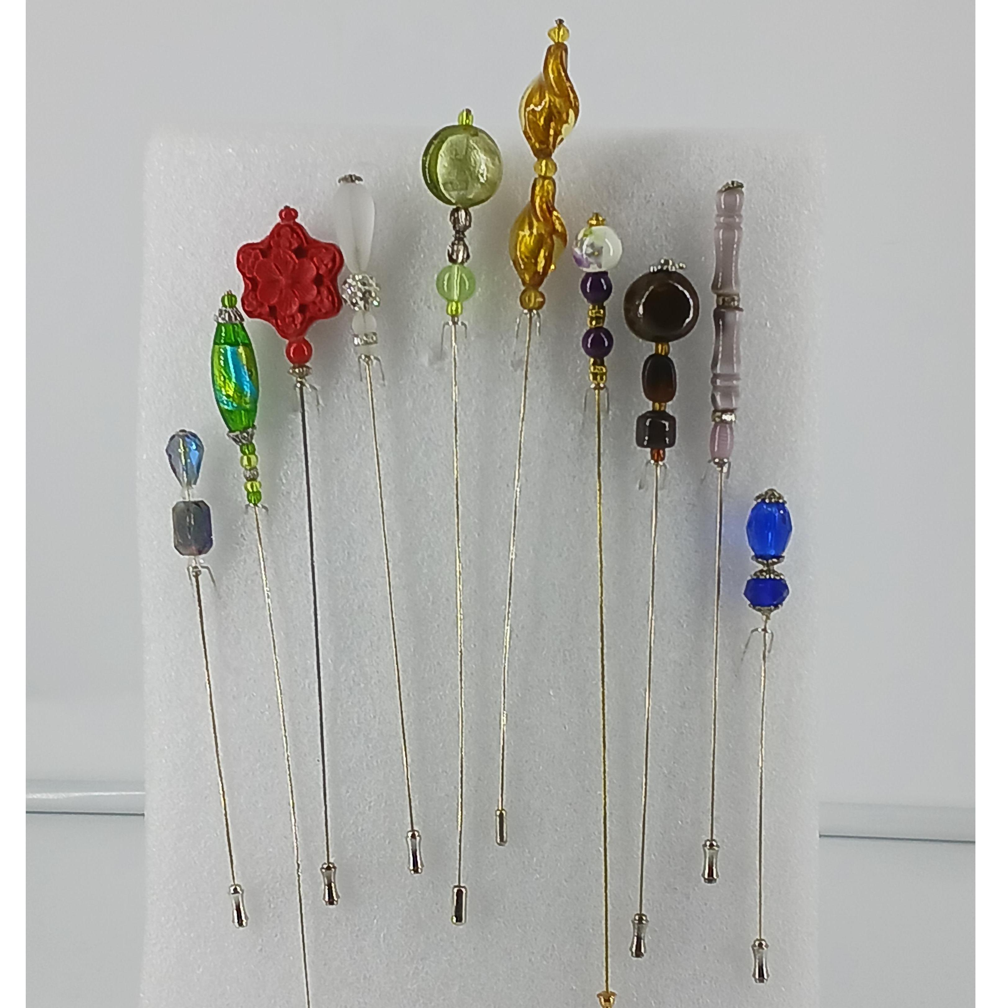 Ten Hat Pins/Lapel Pins/Scarf Pins