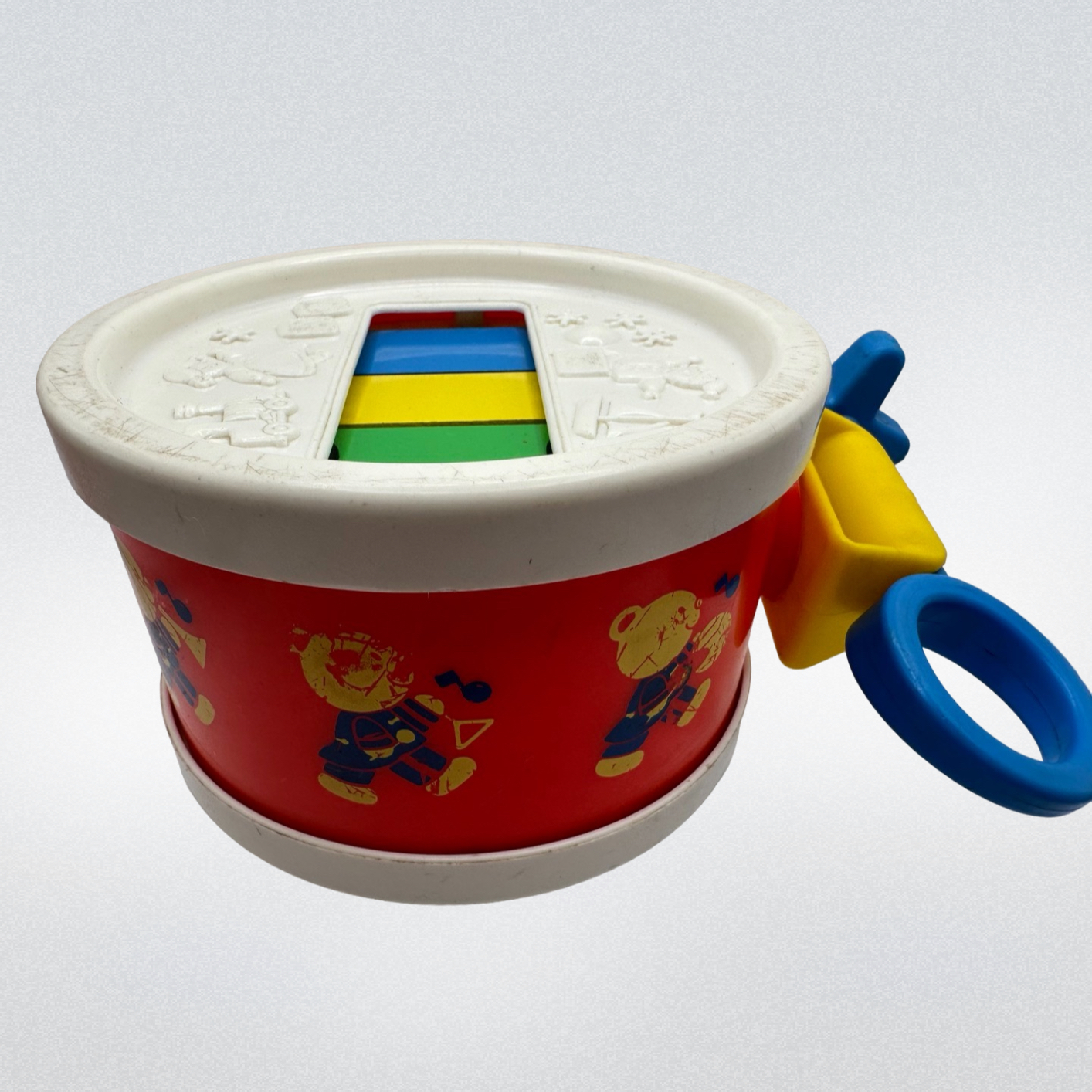 Vintage Fisher Price Toy 1976 Xylo Drum & Mallet Stick Instrument ...