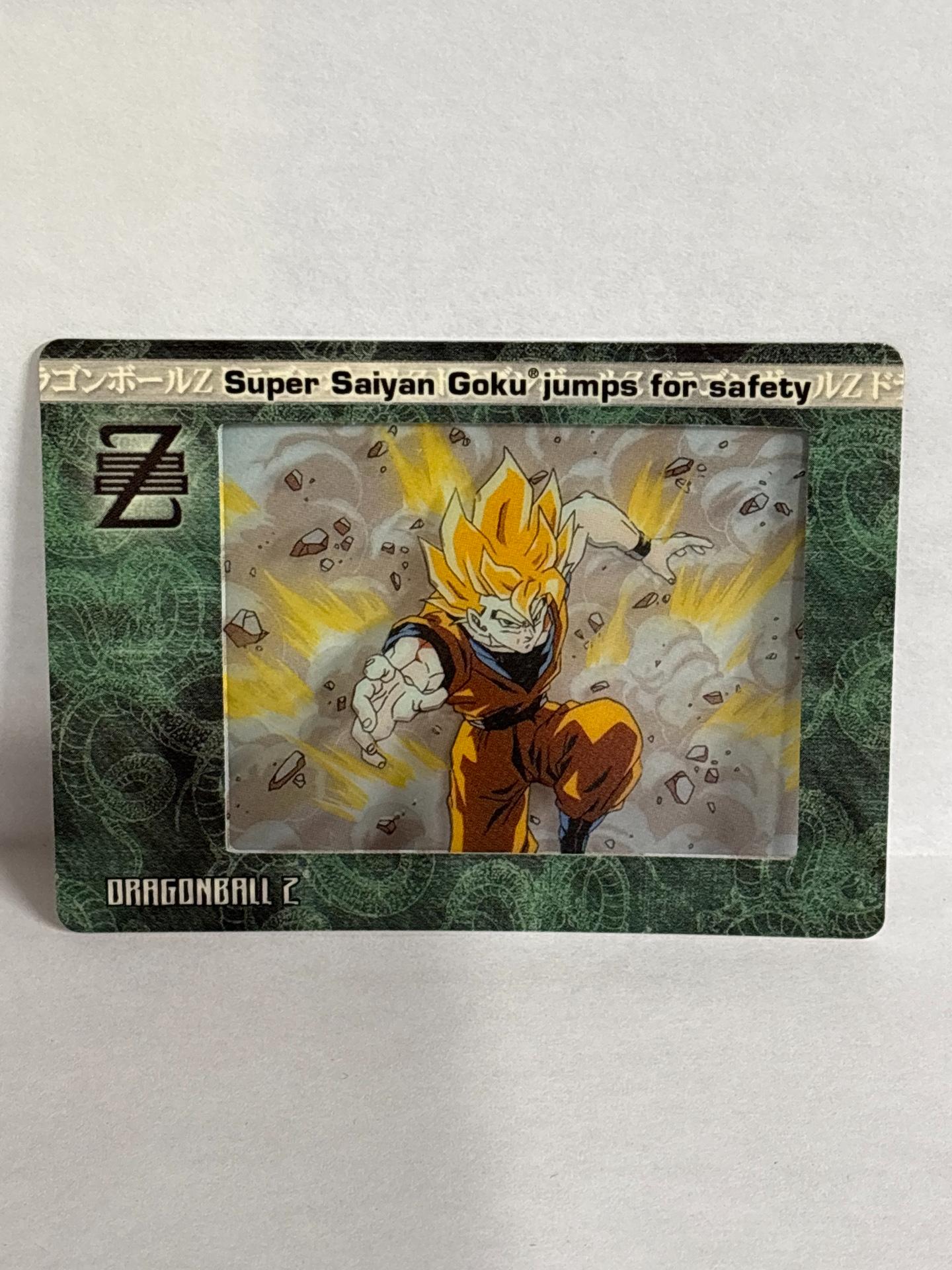 2002 Dragon Ball Z filmcardz Super Saiyan Goku Jumps for Safety 64 NM