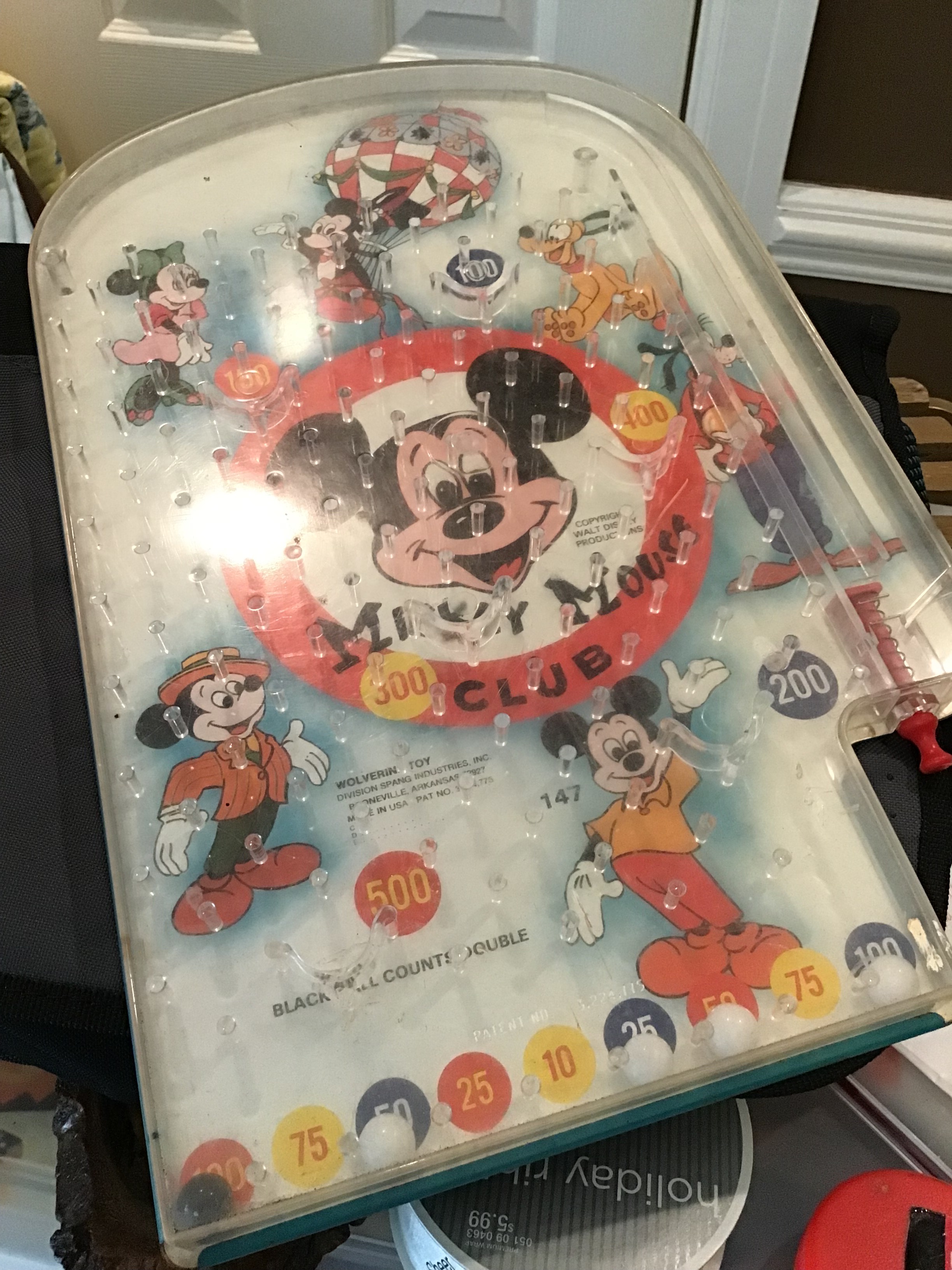 Vintage 1950’s Mickey Mouse Pinball Game Mickey Mouse Club Home Kids ...