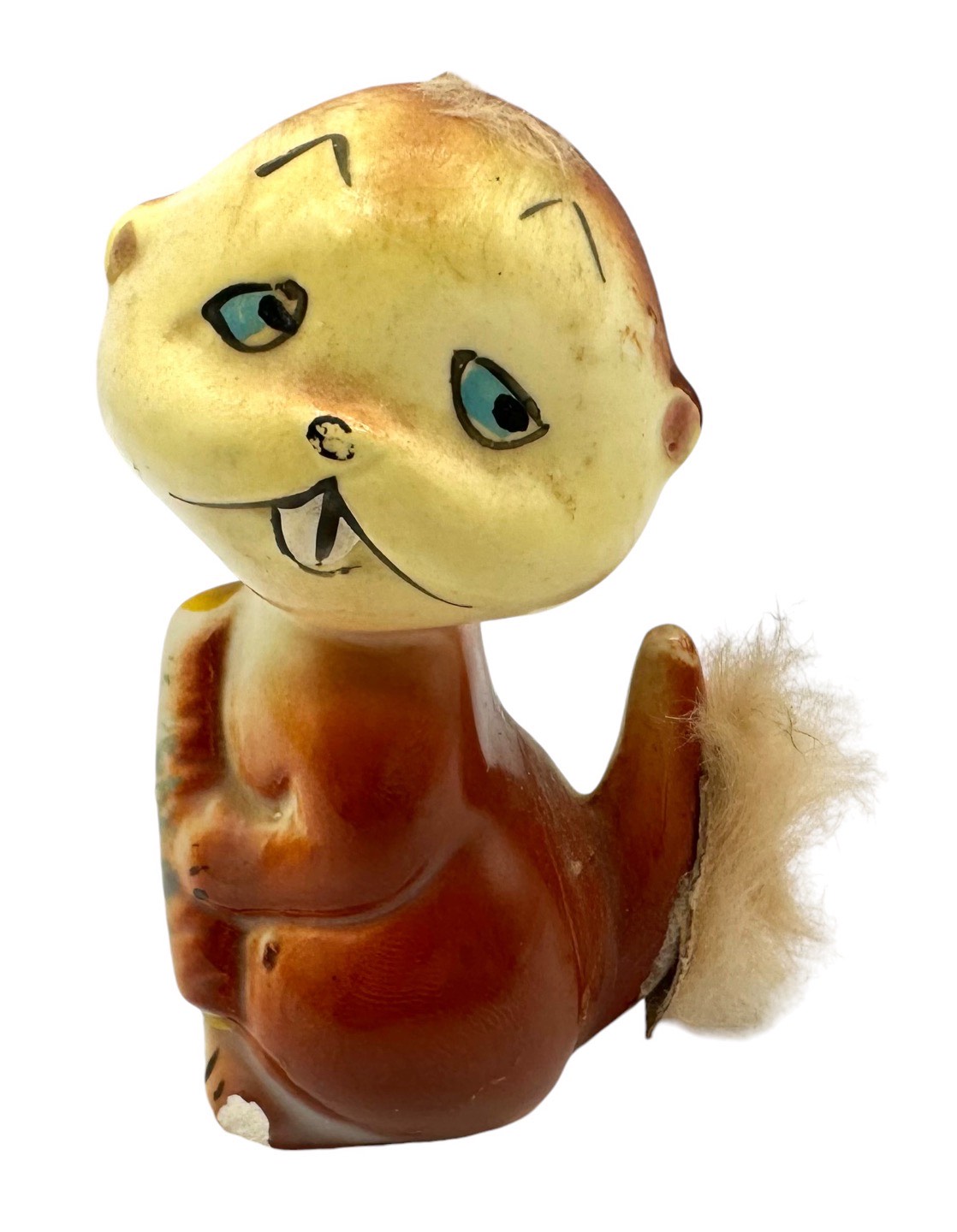 05 Ceramic Beaver Creature Figurine